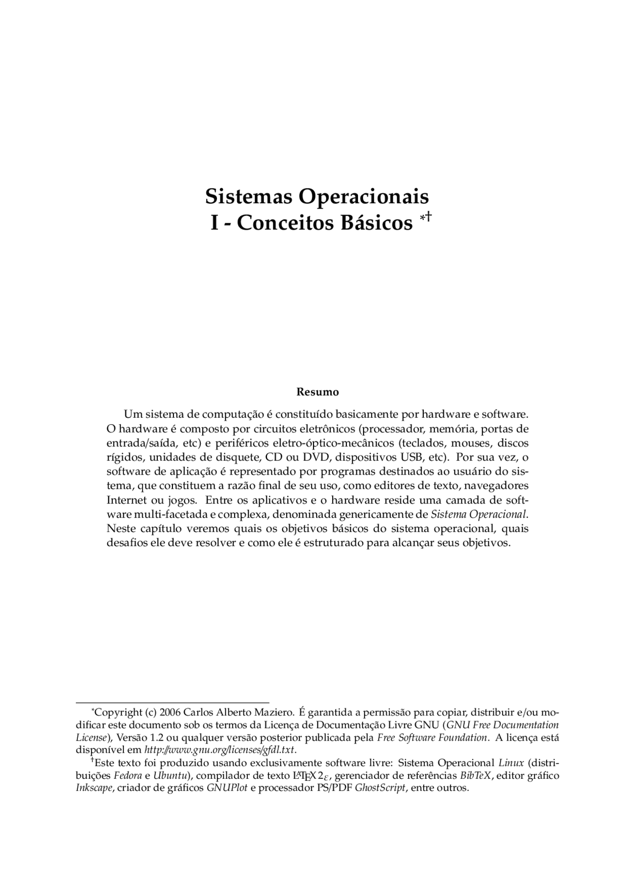 Sistemas Operacionais So E Suas Funçoes Basicas E Avançadas Docsity