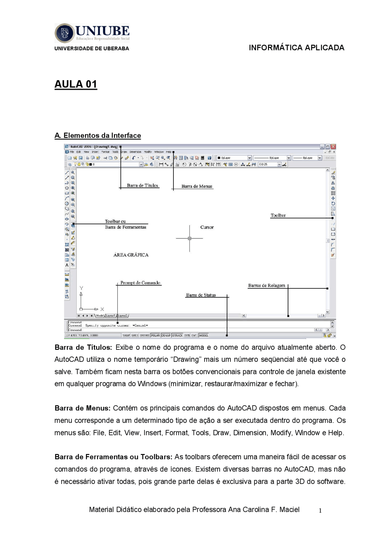 Apostila Auto Cad Voltado Para Engenharia Civil Docsity