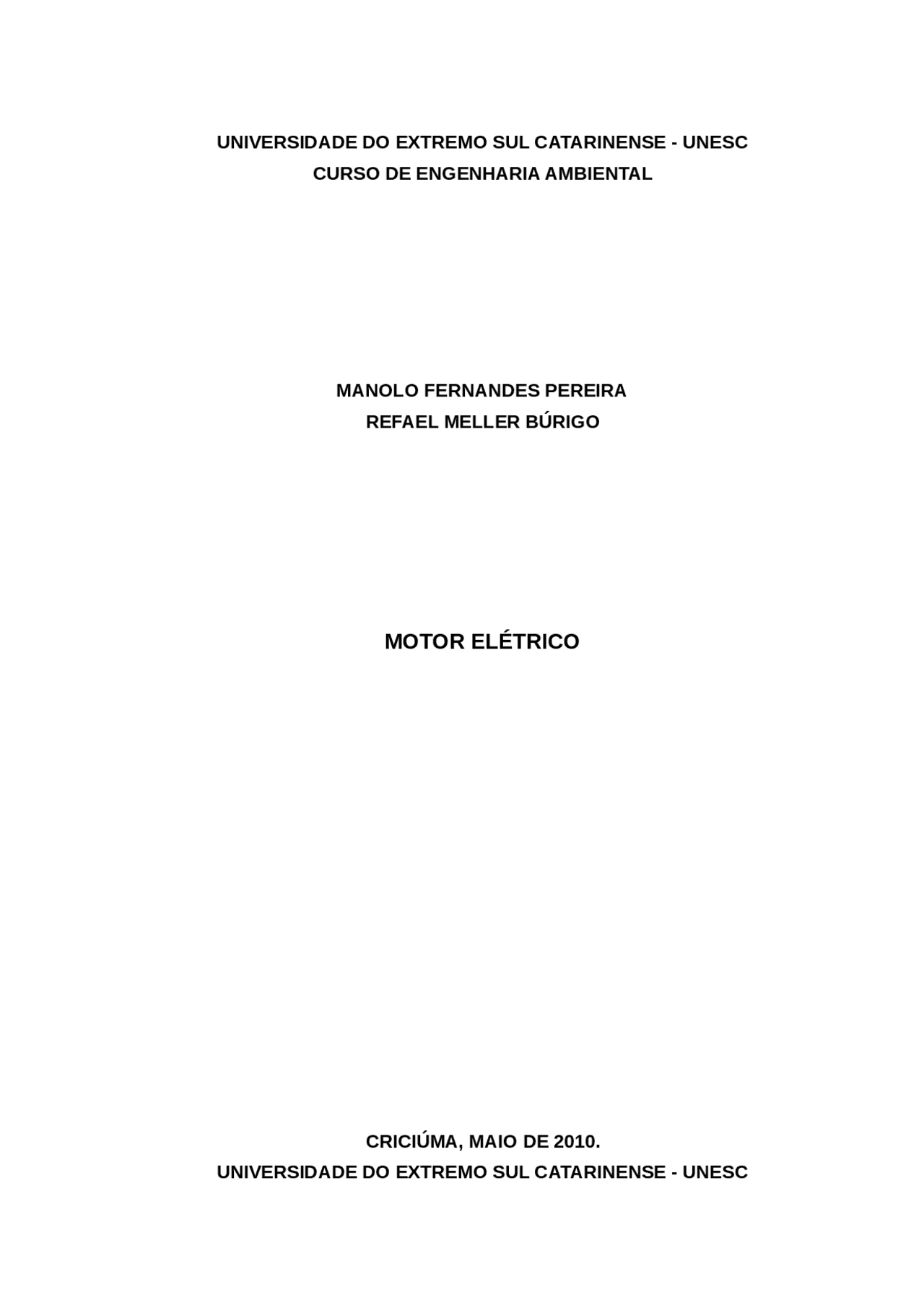Relatório Motor Trifásico Fisica Experimental Ii Docsity