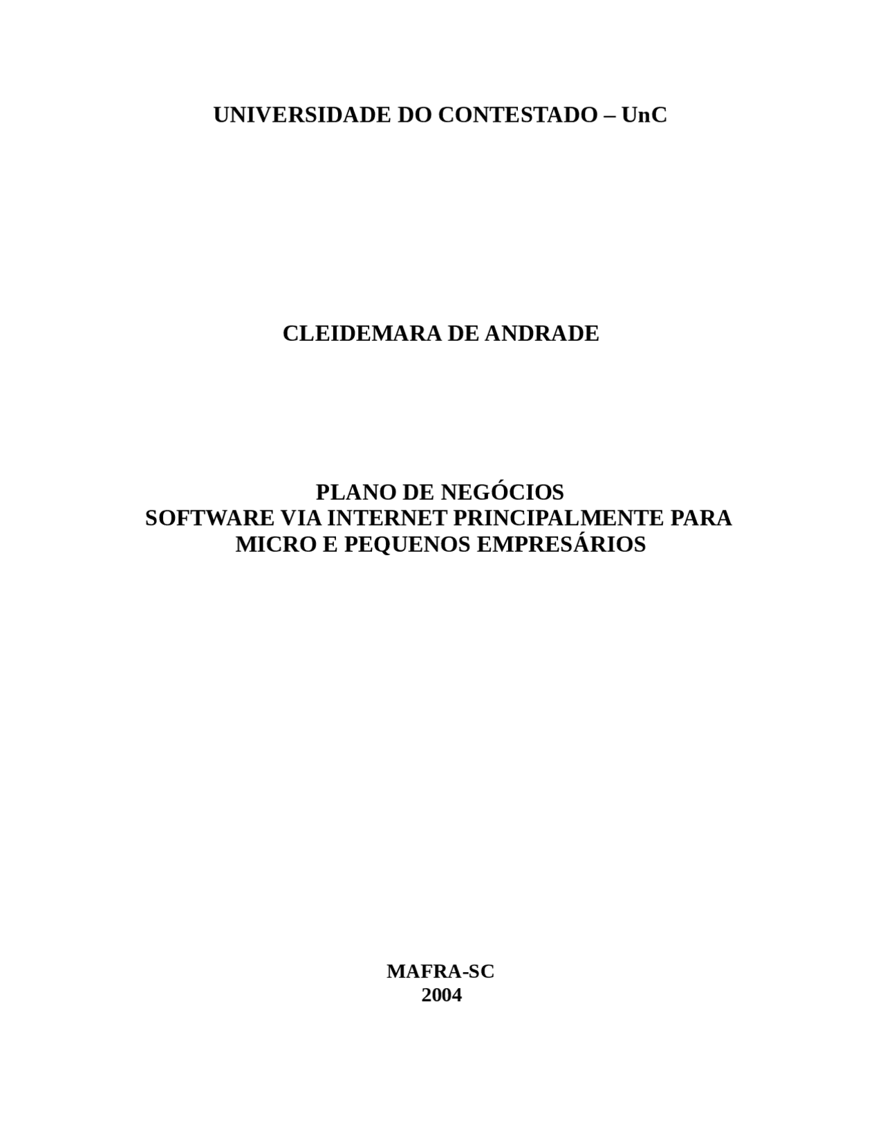 Plano De Negócios Plano De NegÓcios Docsity