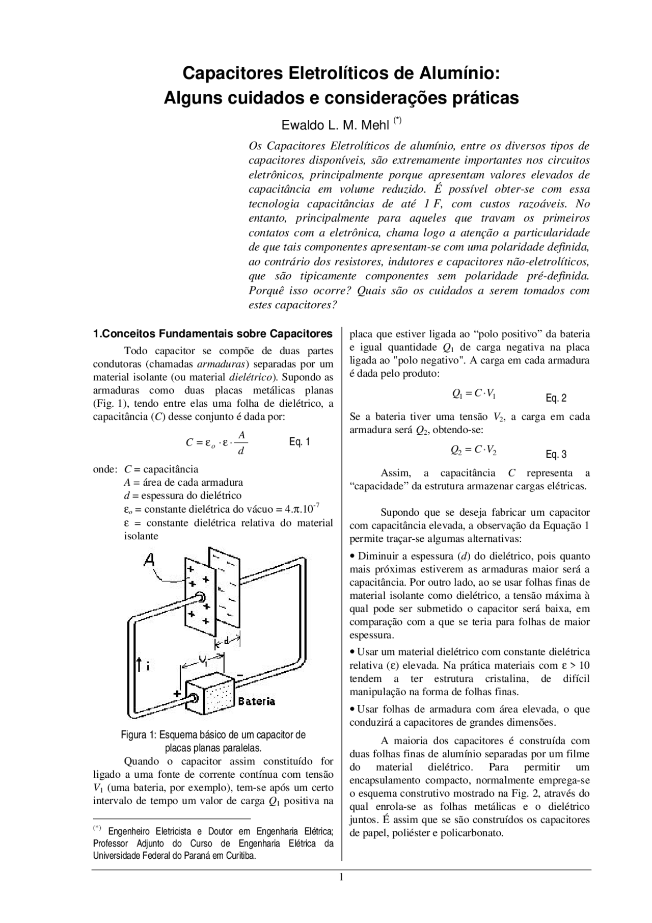 Capacitores Capacitores Docsity