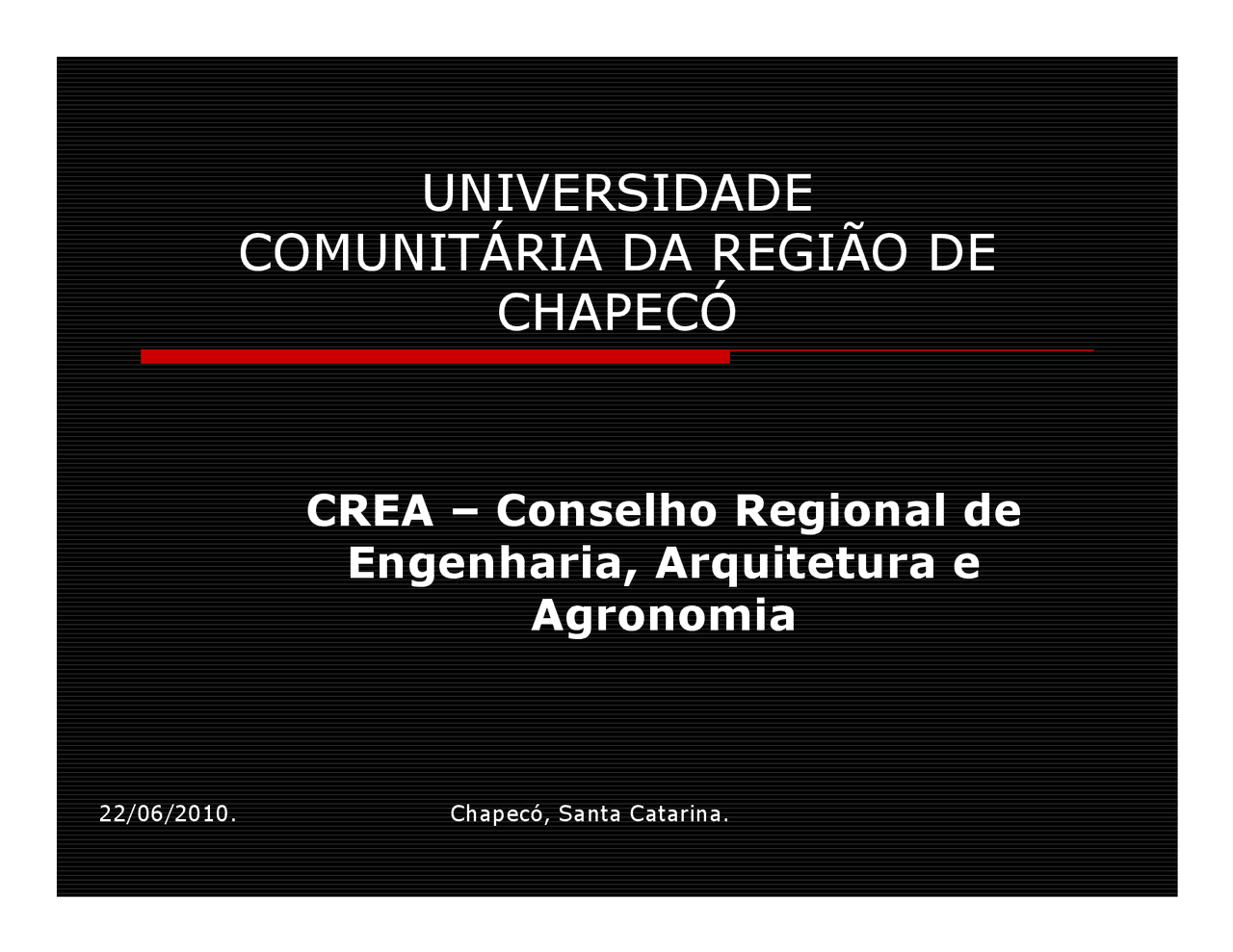 Apresentação - CREA - Trabalho com explicações rápidas e básicas sobre ...