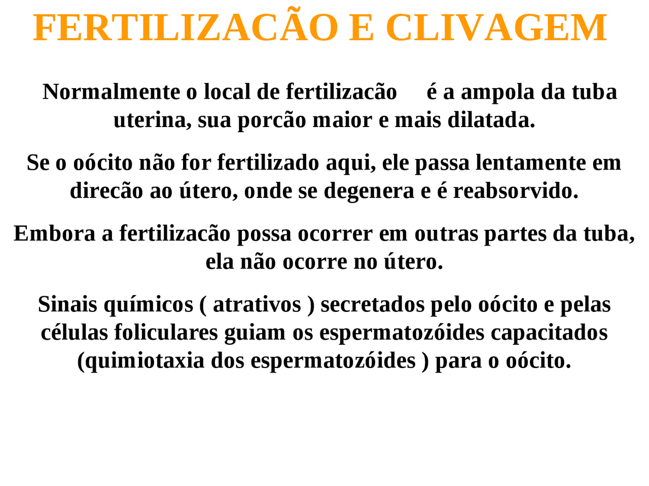 Embriologia Fertilização E Clivagem Fertilização E Clivagem Docsity