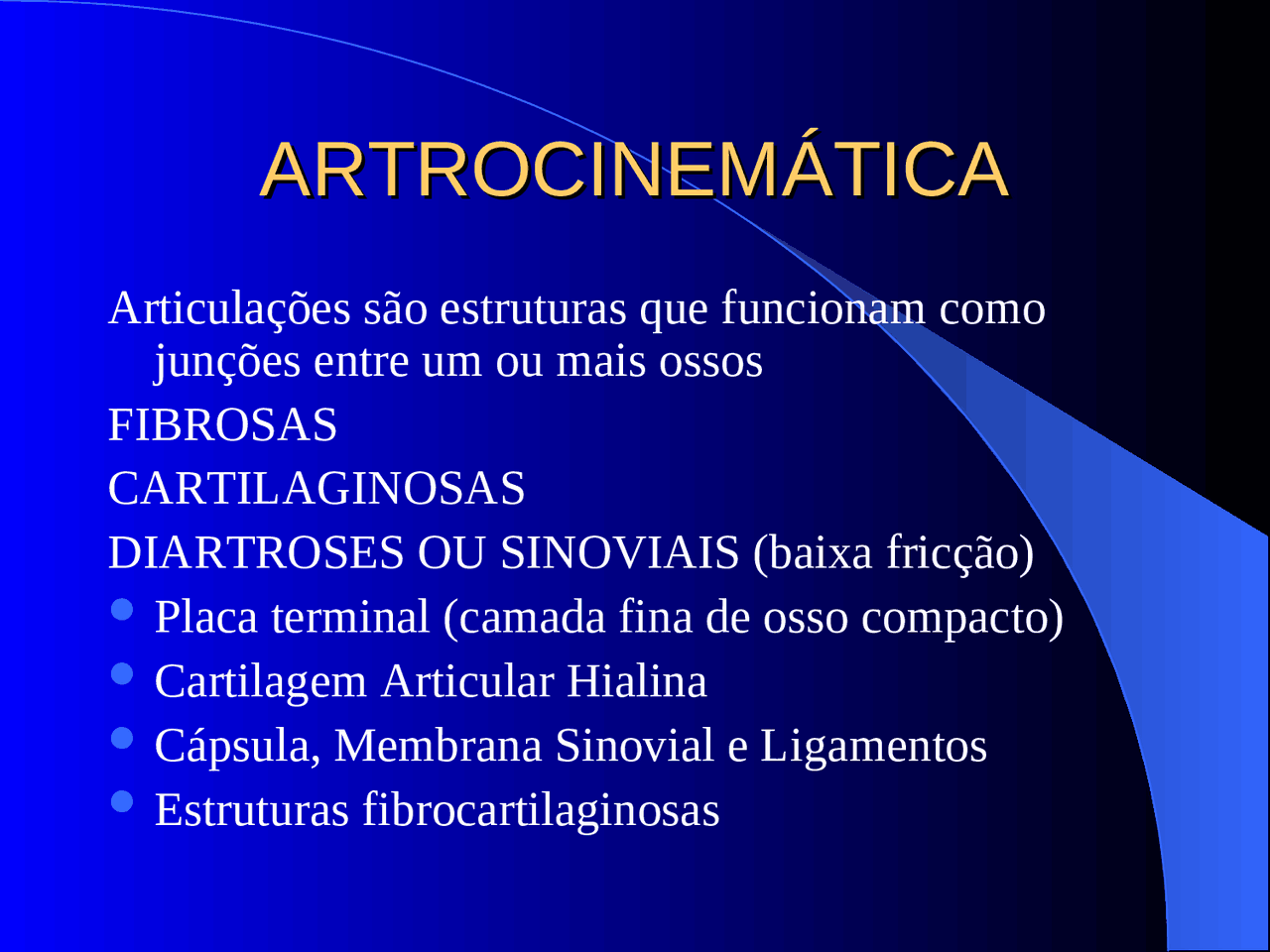 Cinesiologia Artrocinetica Docsity