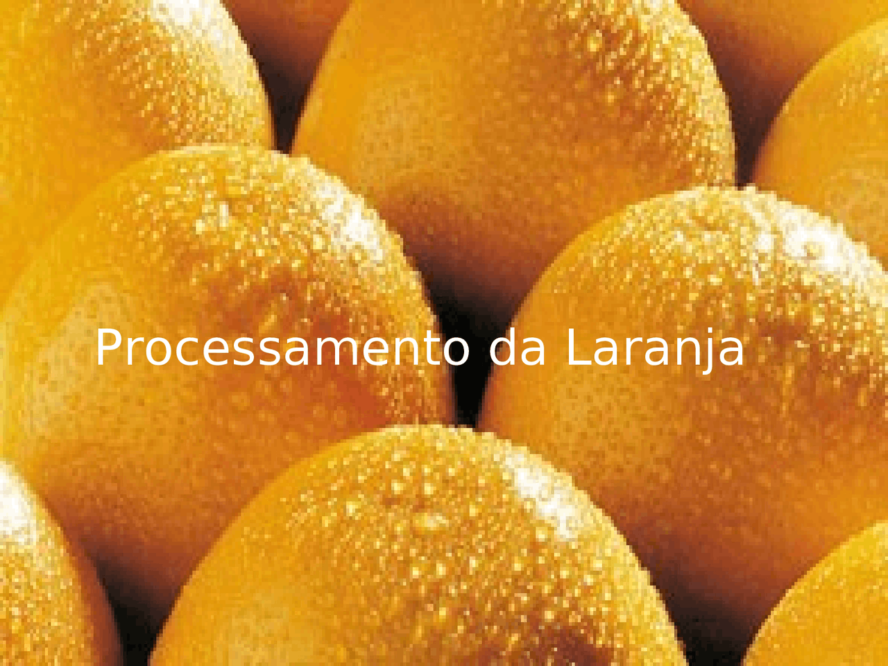 Processamento de Laranja - Processamento de Laranja | Docsity