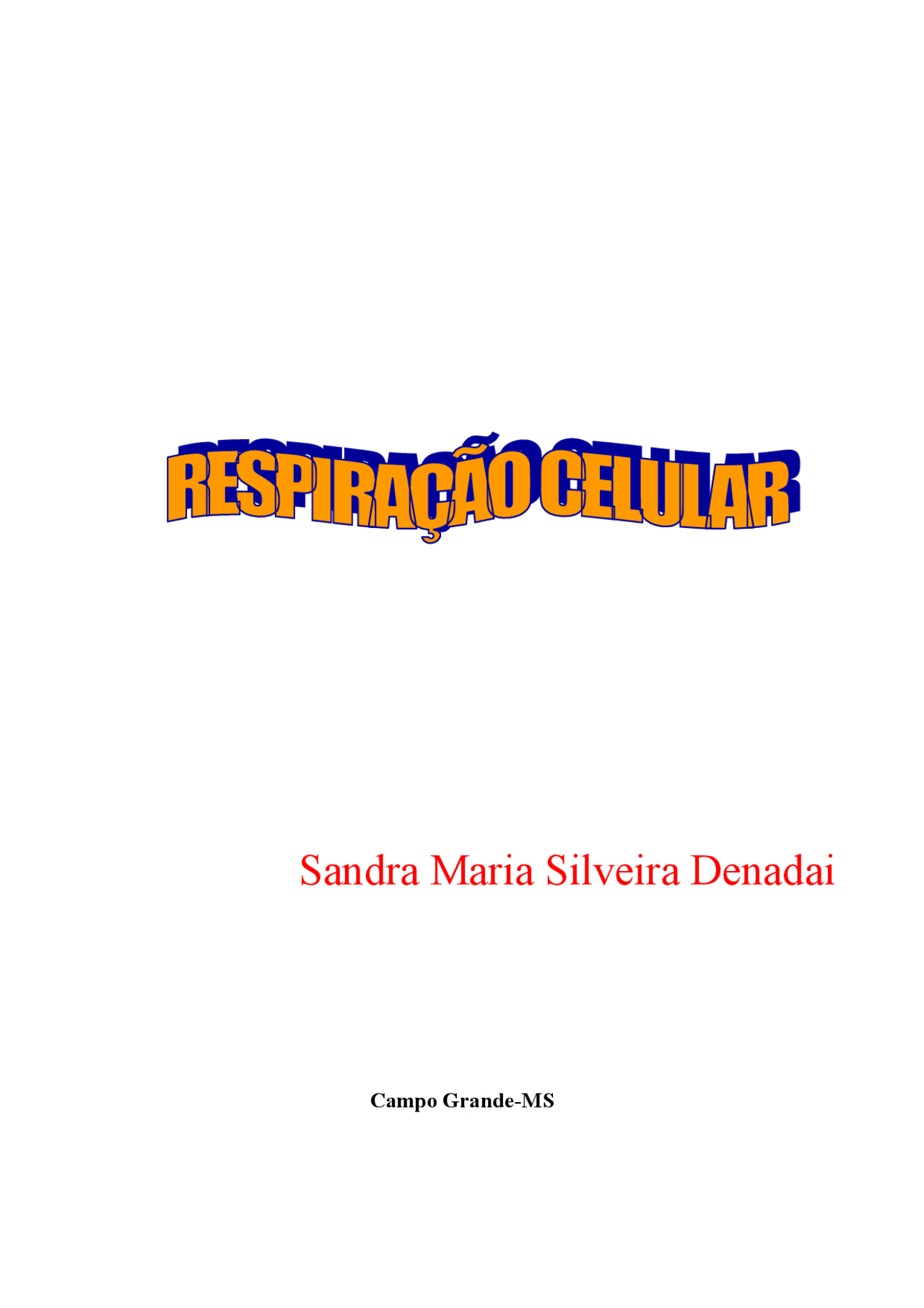 Respiração Celular Bioquímcia Docsity
