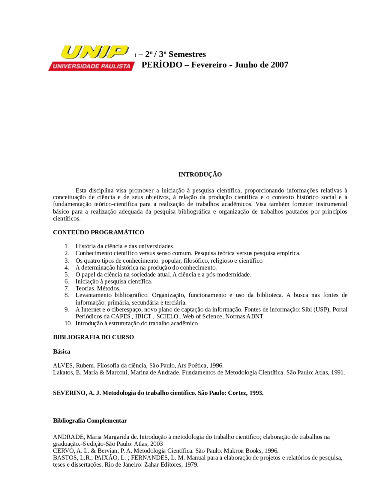 Apostila Metodologia Do Trabalho Acadêmico Apostila Metodologia Do
