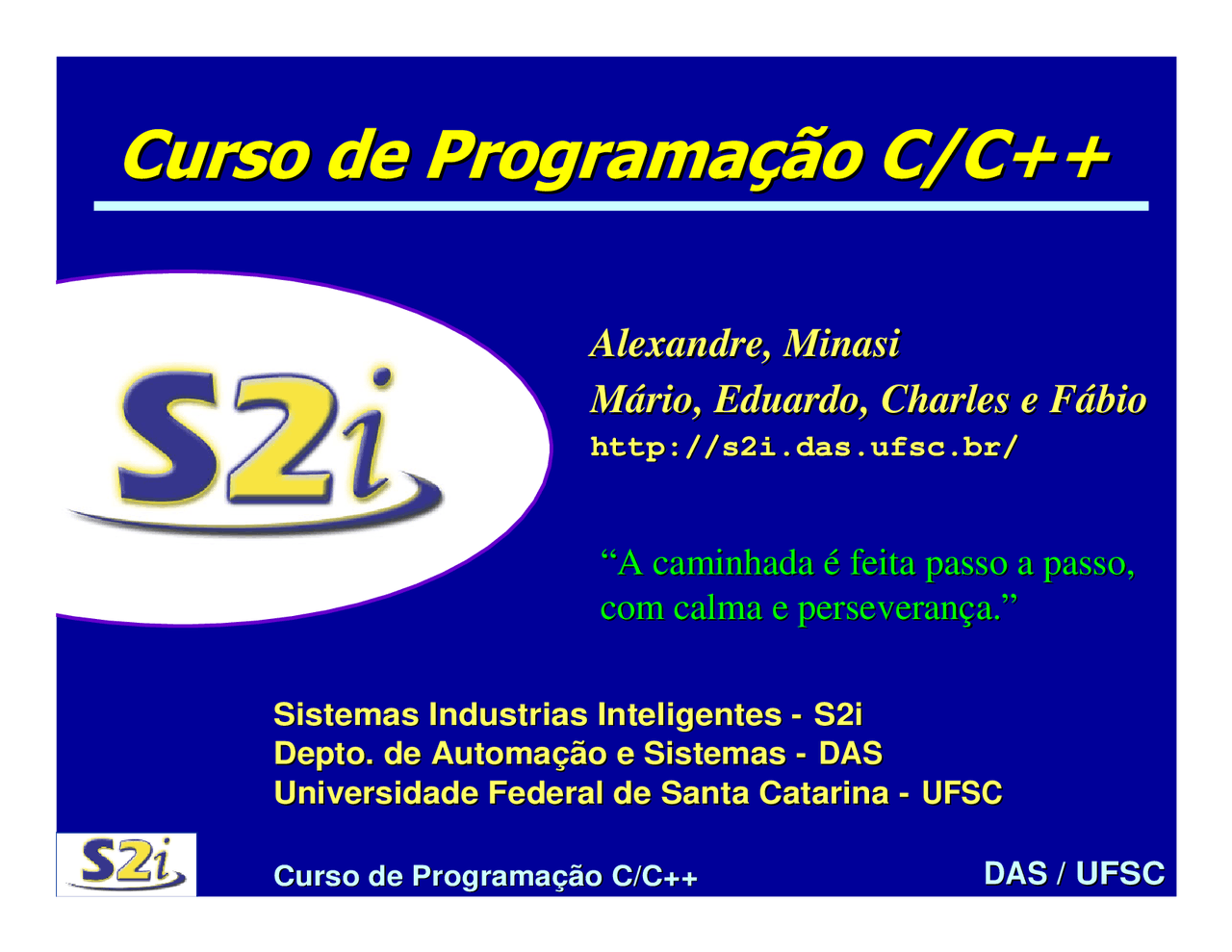 Curso Programação Cplusplus LCI - Maiores Informações e Complementos ...