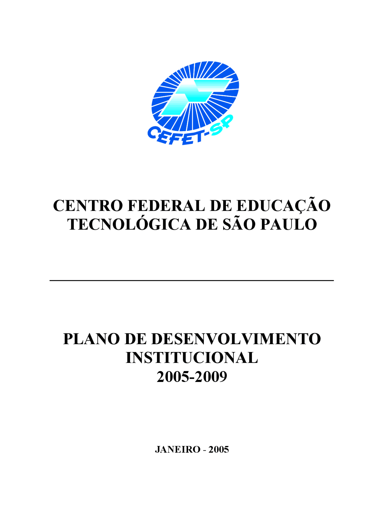 PDI CEFET-SP 2005-2009.pdf IFSP Turismo - PDI CEFET-SP 2005-2009 IFSP ...