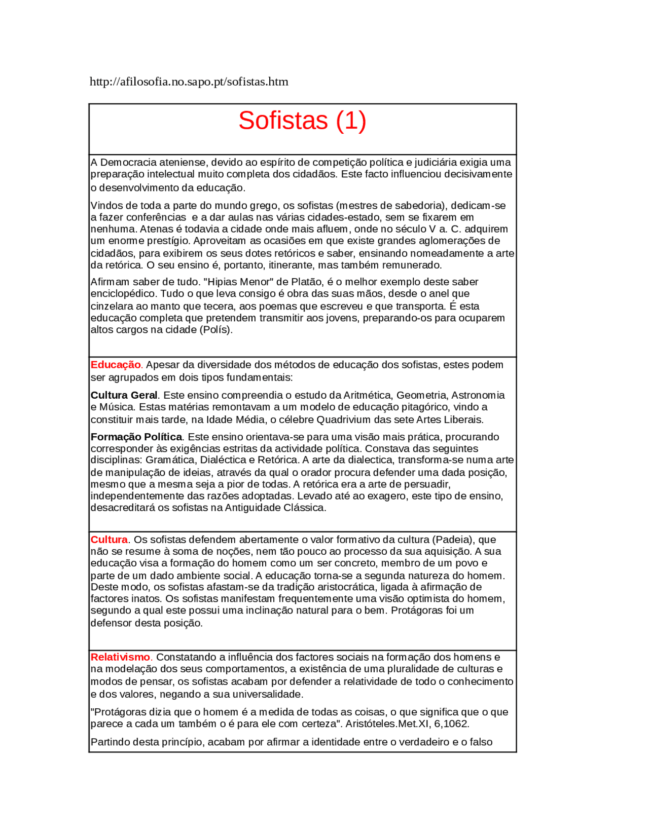 01SOFISTAS - texto extra - SOFISTAS - texto extra - Docsity