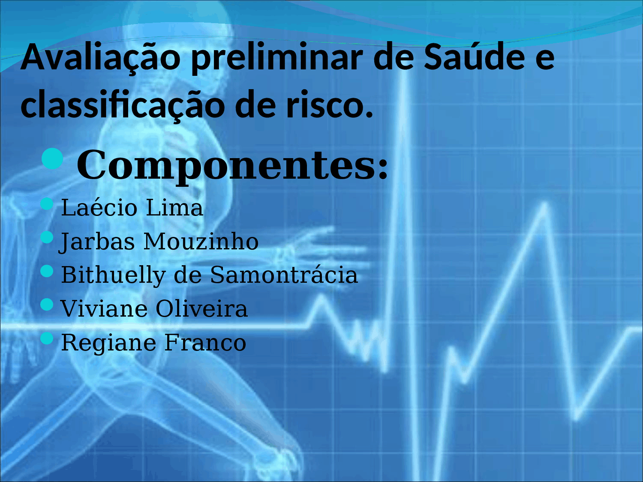 Slide - Seminário Avaliação preliminar de saude - Slyde feito para ...