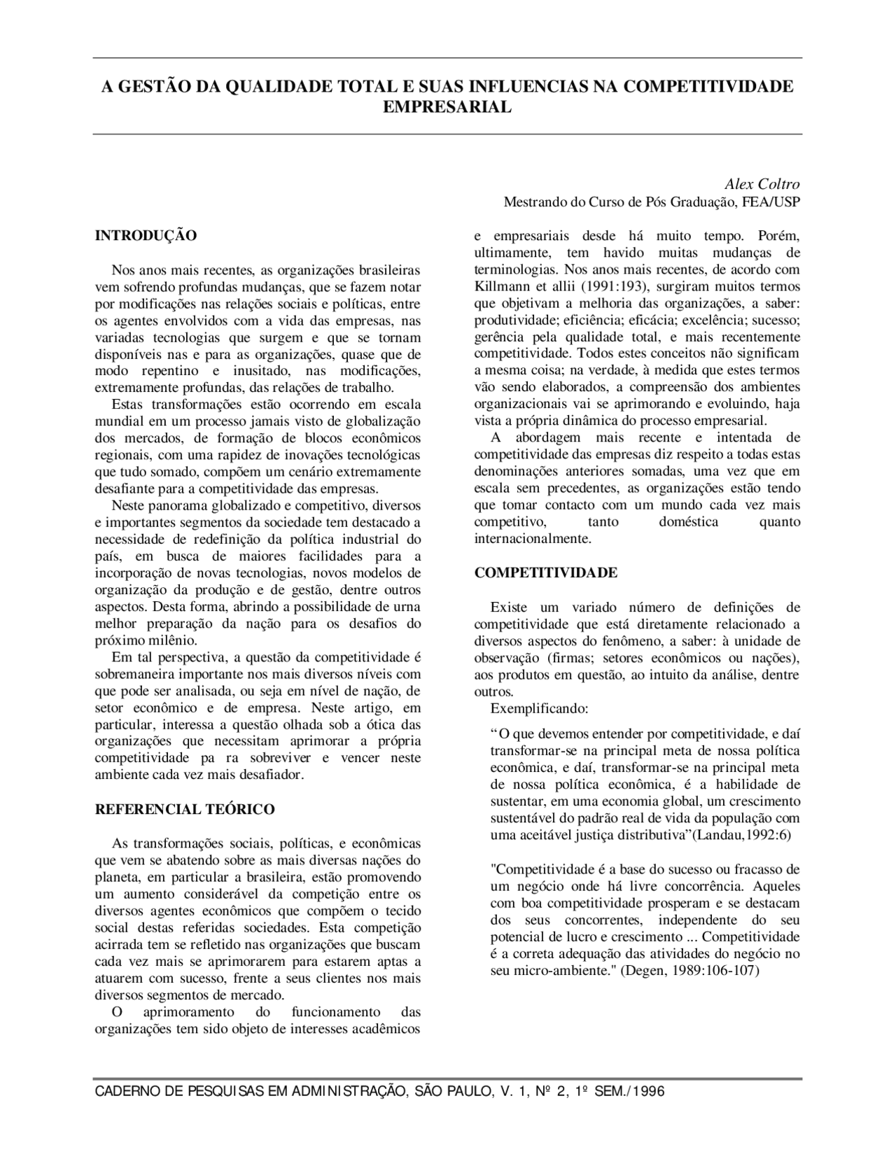 A Gestão Da Qualidade Gestão Da Qualidade Total Docsity