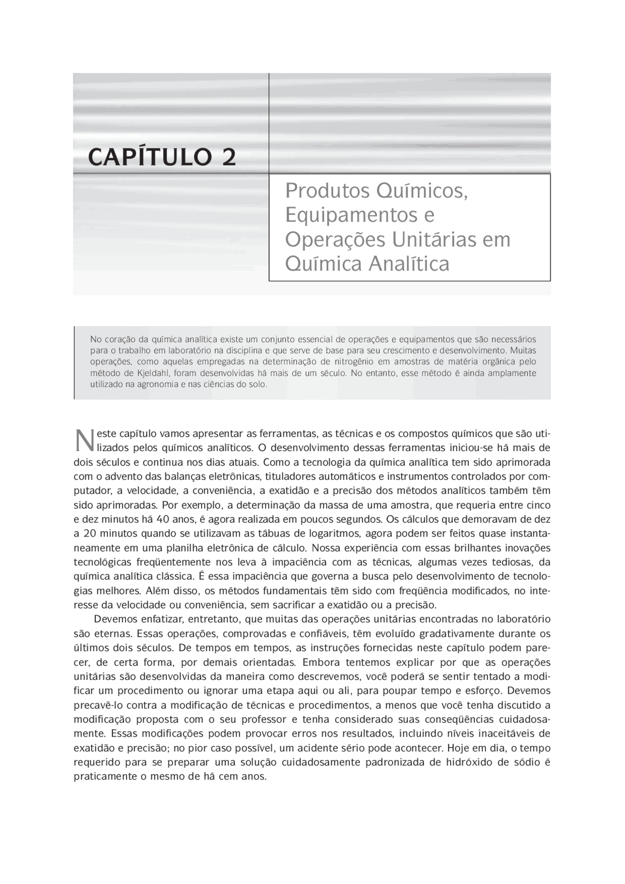 Skoog Fund Quim Analitica 8a Ed 1 Cap 2 Equip Lab Skoog