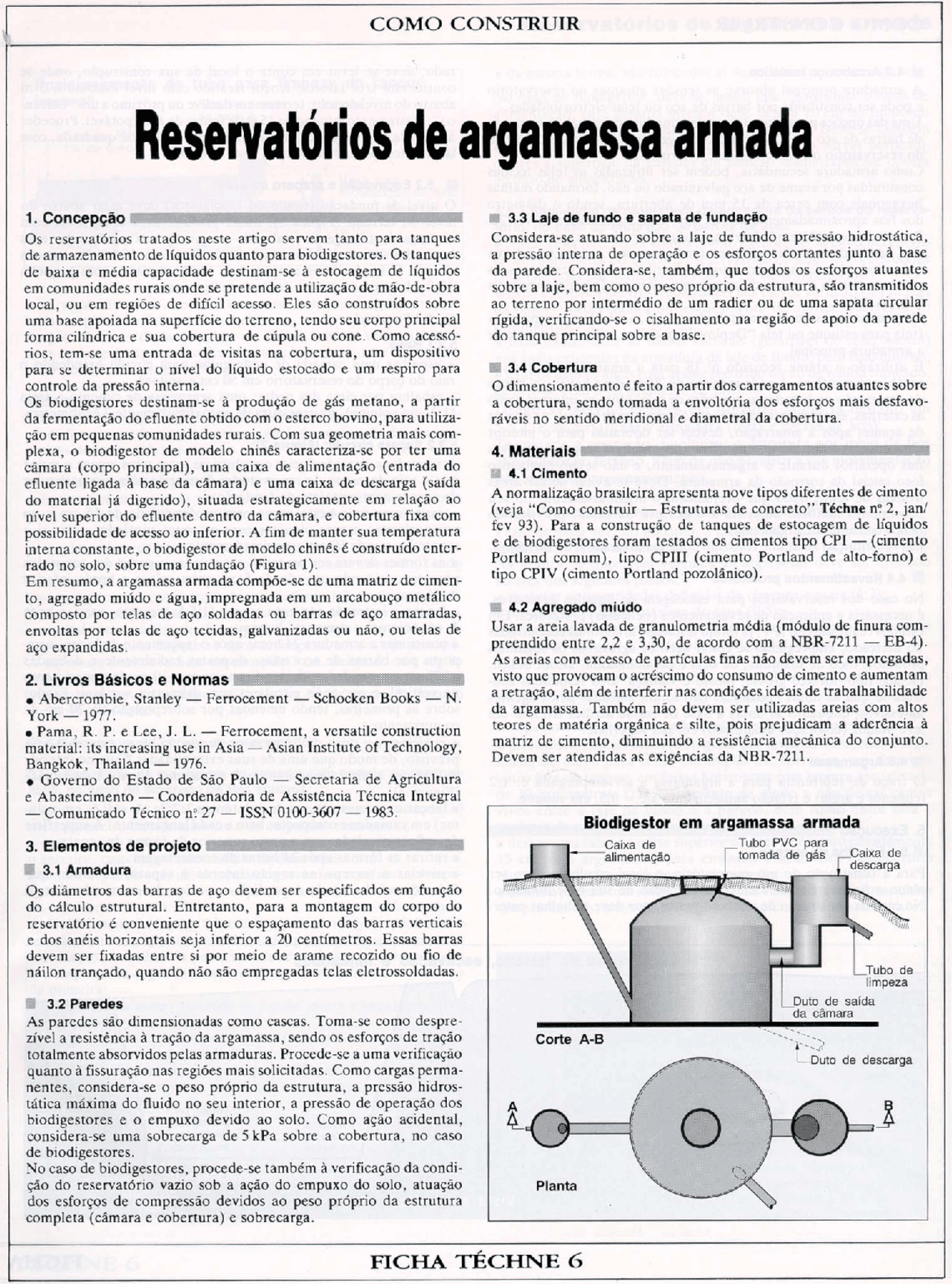 Techne-Como construir um reservatório de argamassa armada - Revita ...