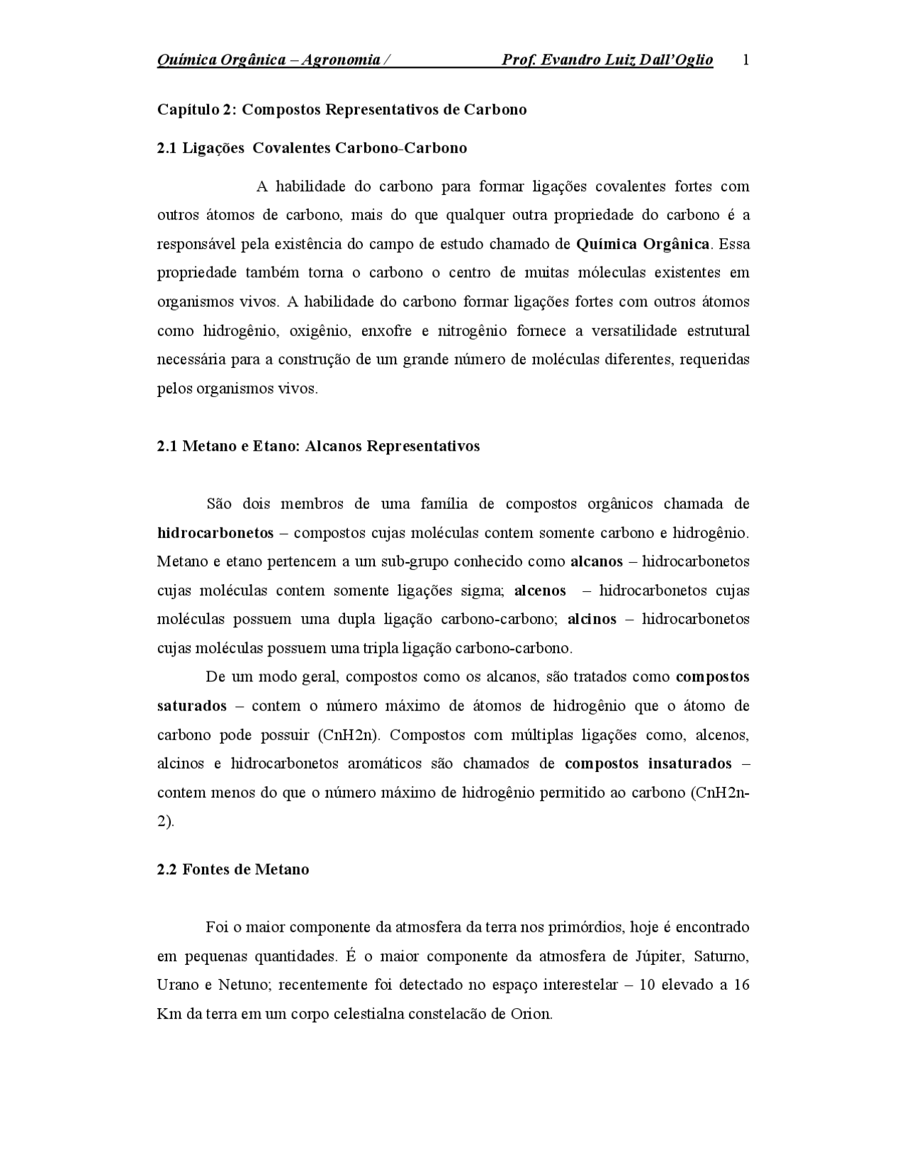 Introdução A Orgânica 2 Introdução A Orgânica Docsity