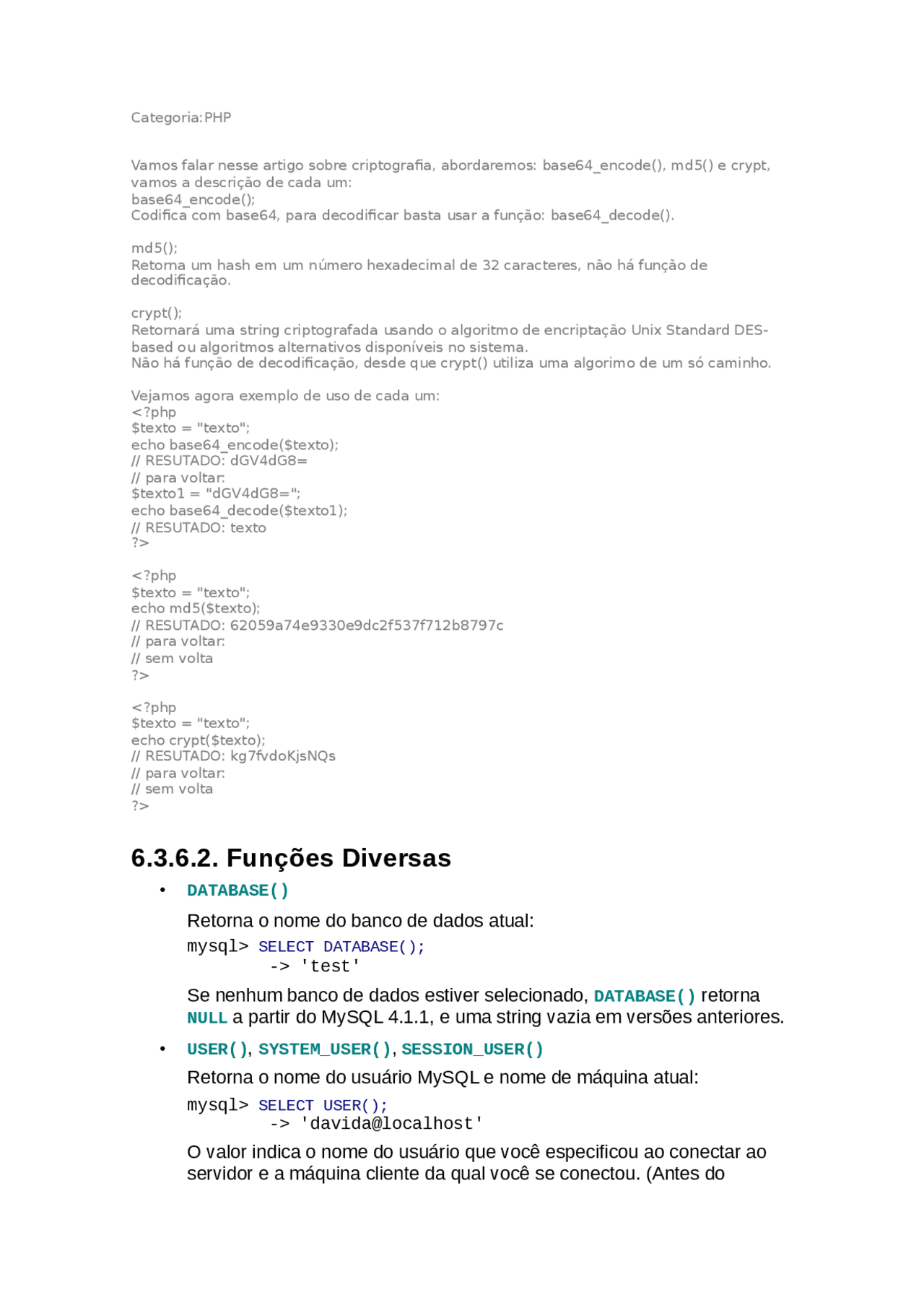 Php criptografia - php criptografia - Docsity