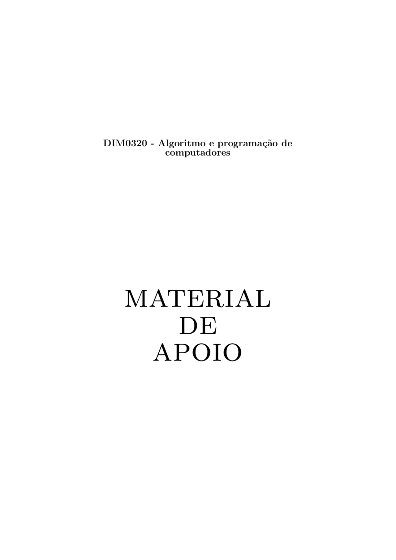 Material De Apoio Algoritmos Apostila De Introdução Ao Conceito E
