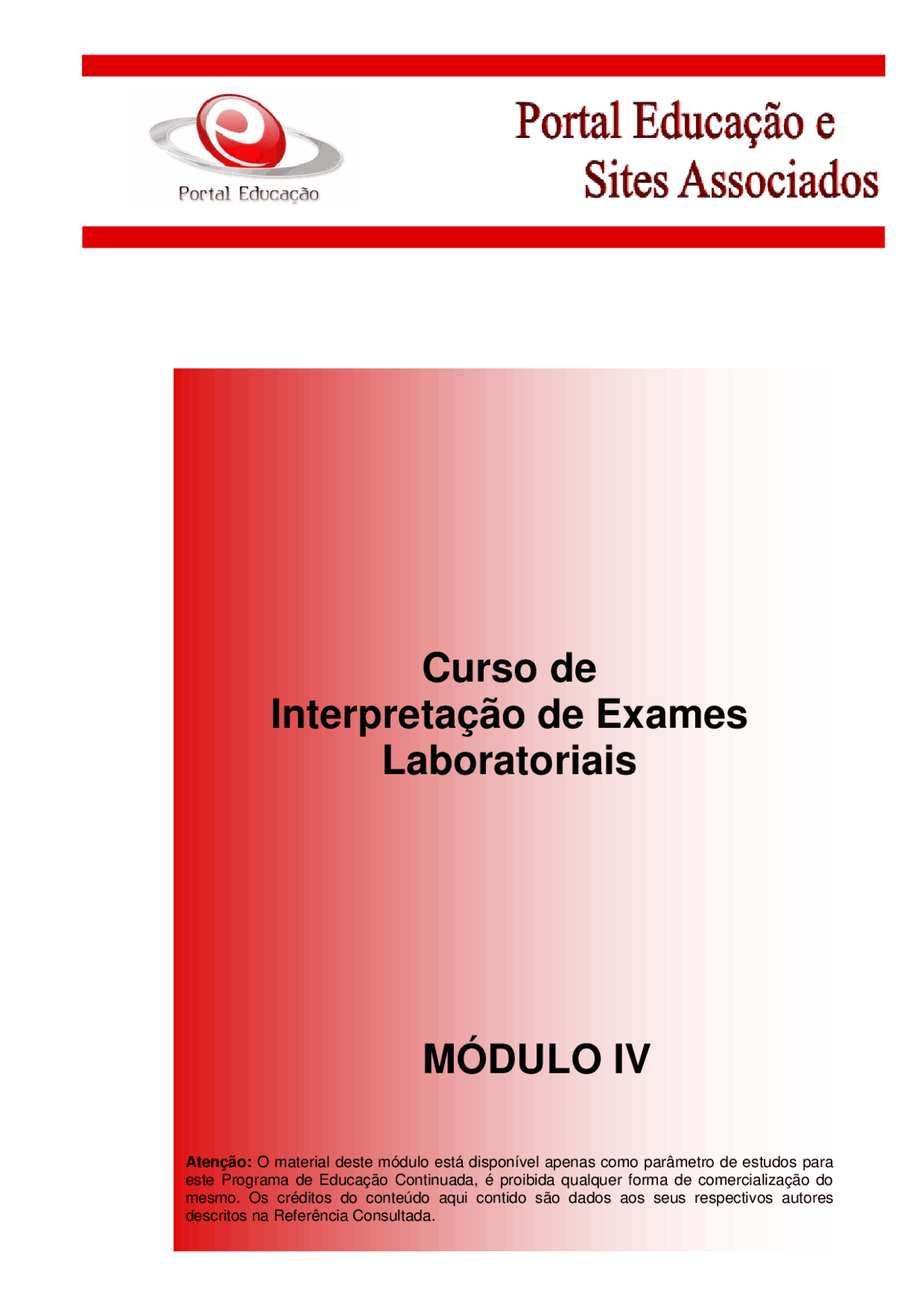 Interpretação de Exames-Lab04 - Curso de Interpretação de Exames ...