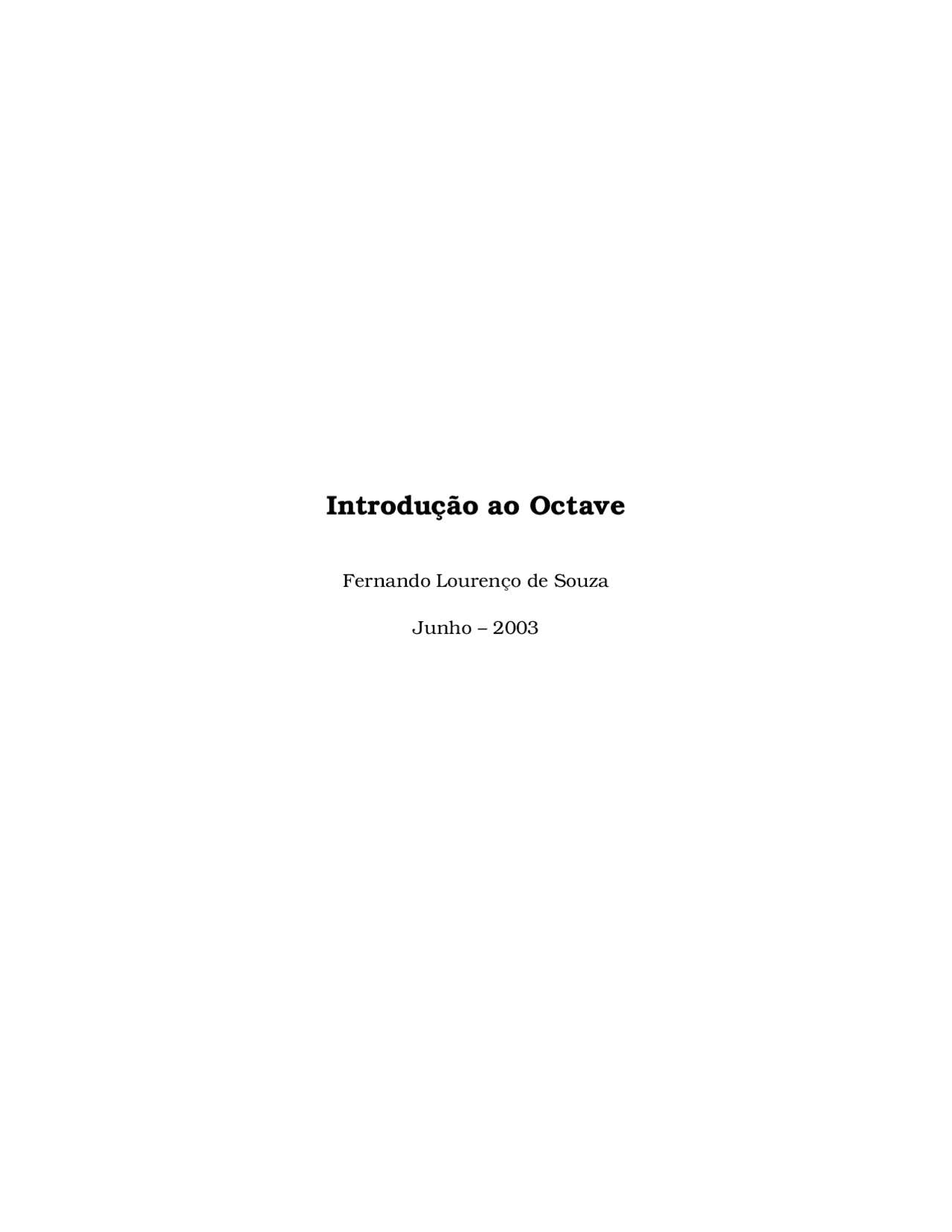 Apostila Octave Programação Cietífica Em Octave Docsity