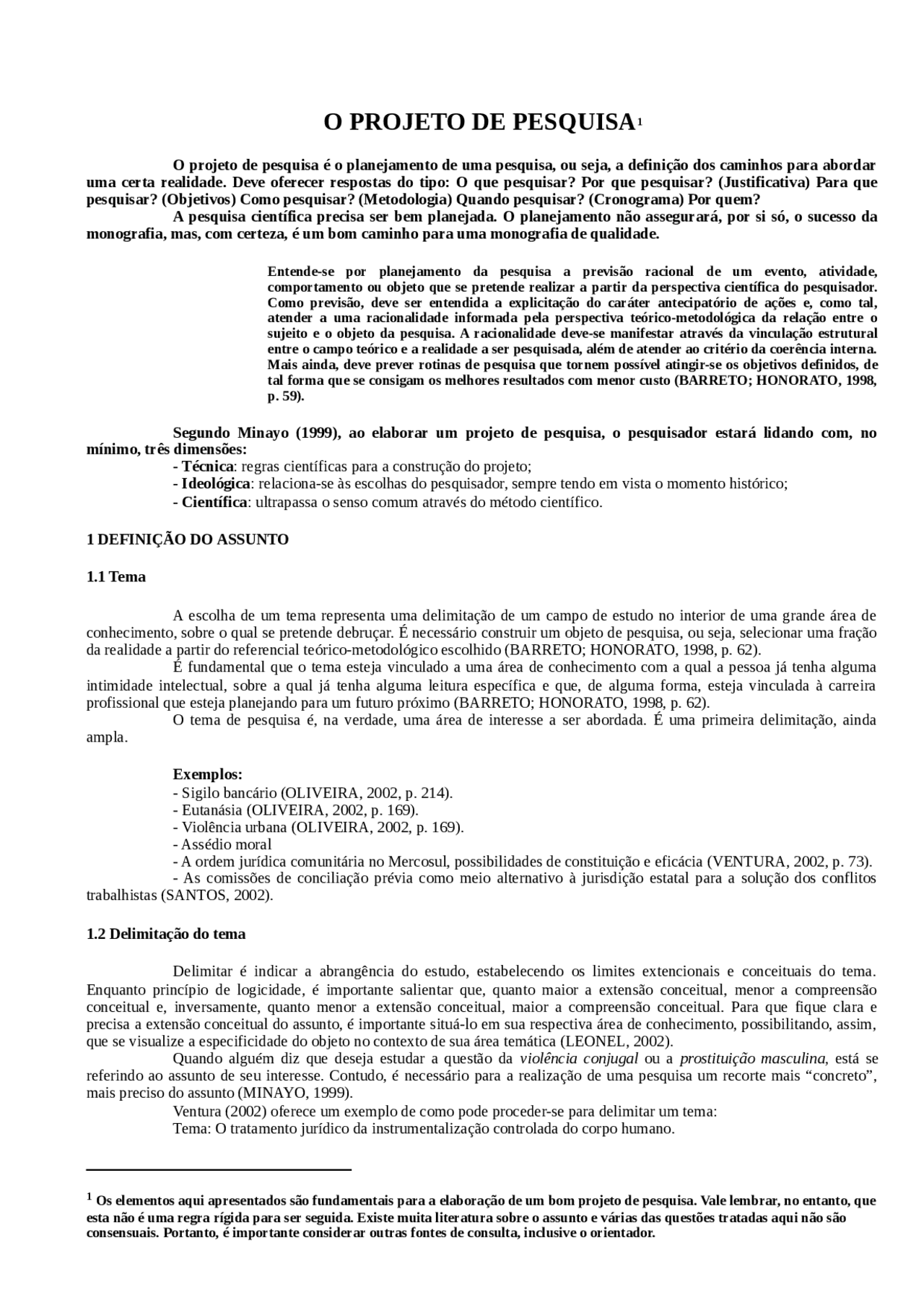 Projeto De Pesquisa Como Fazer Uma Pesquisa Elaborada Docsity