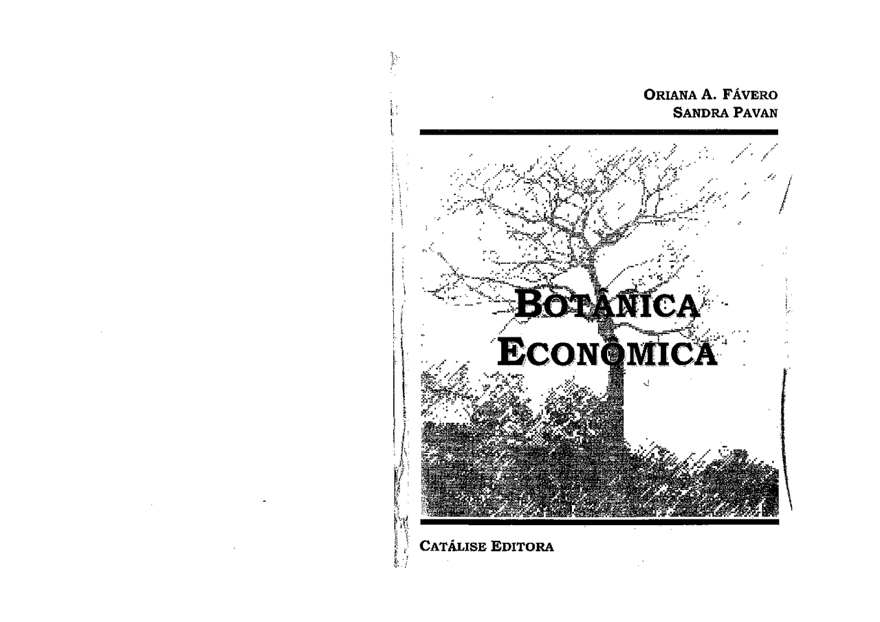 Favero & Pavan - Livro Botânica Econômica - Botânica econômica - Docsity