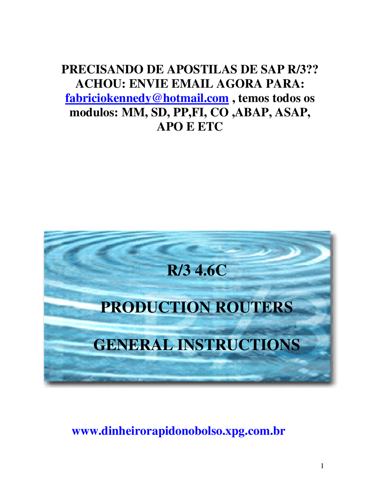Apostila de sap-roteiro de produção - TEMOS TODAS AS APOSTILAS DE SAP R ...