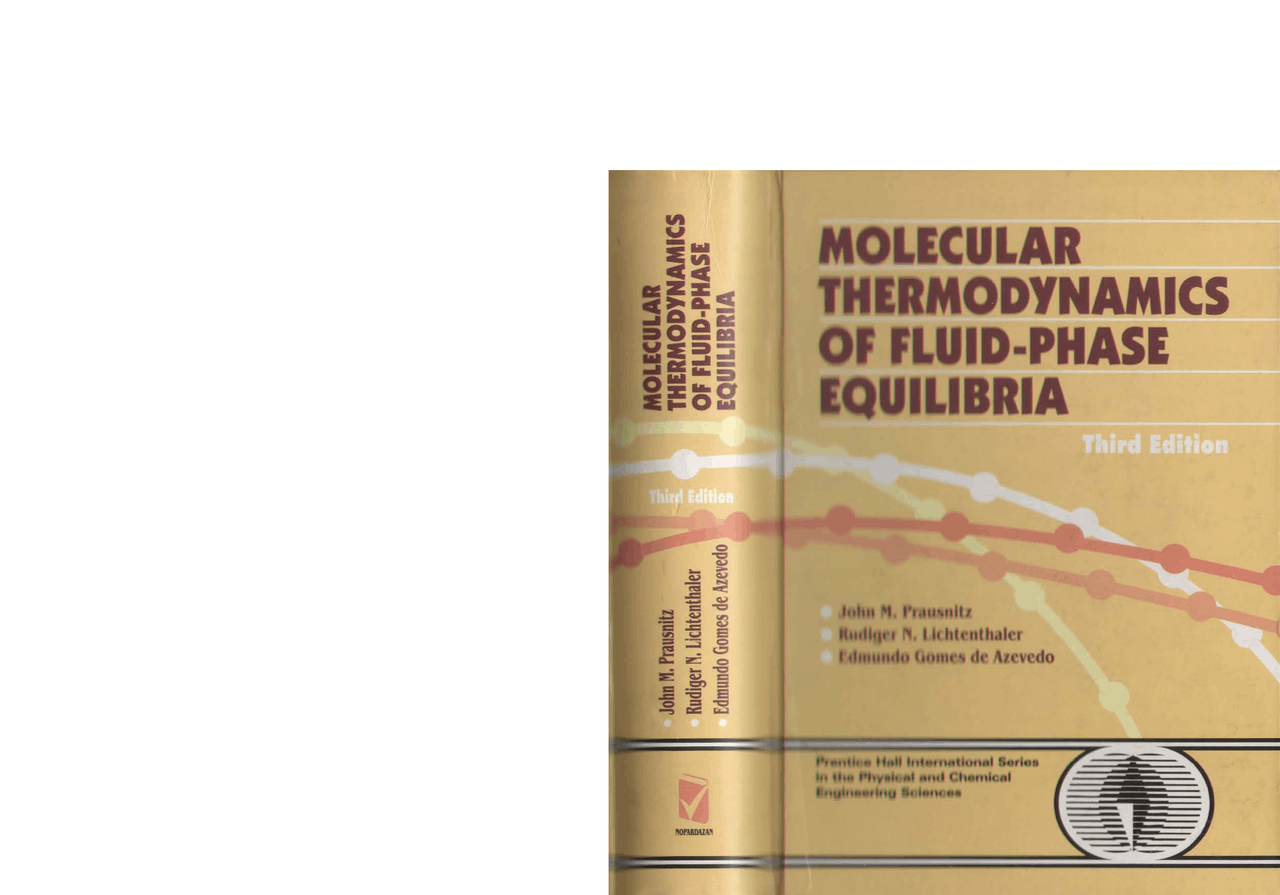 Prausnitz - "Molecular Thermodynamic Fluid-Phase Equilibria" (3°ed ...