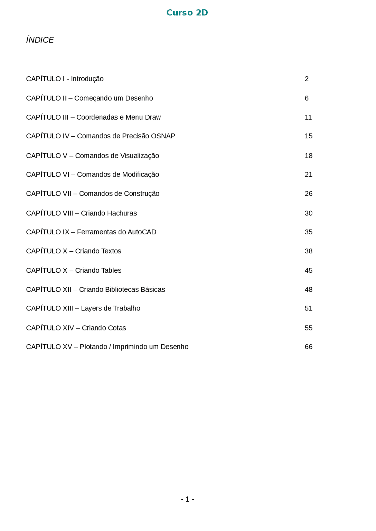 Apostila De Autocad Apostila Completa De Autocad Docsity