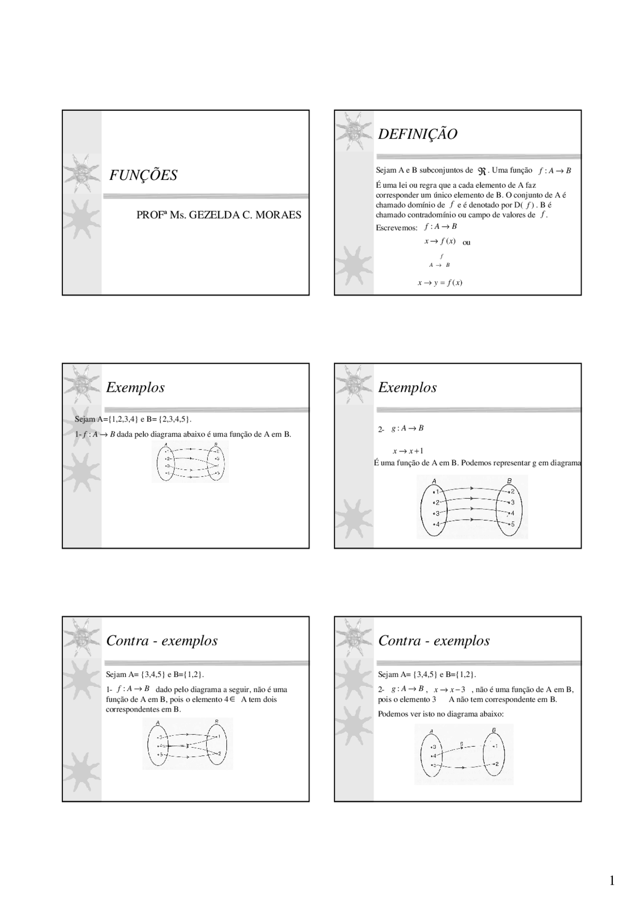Funções - Funções - Funções - Docsity