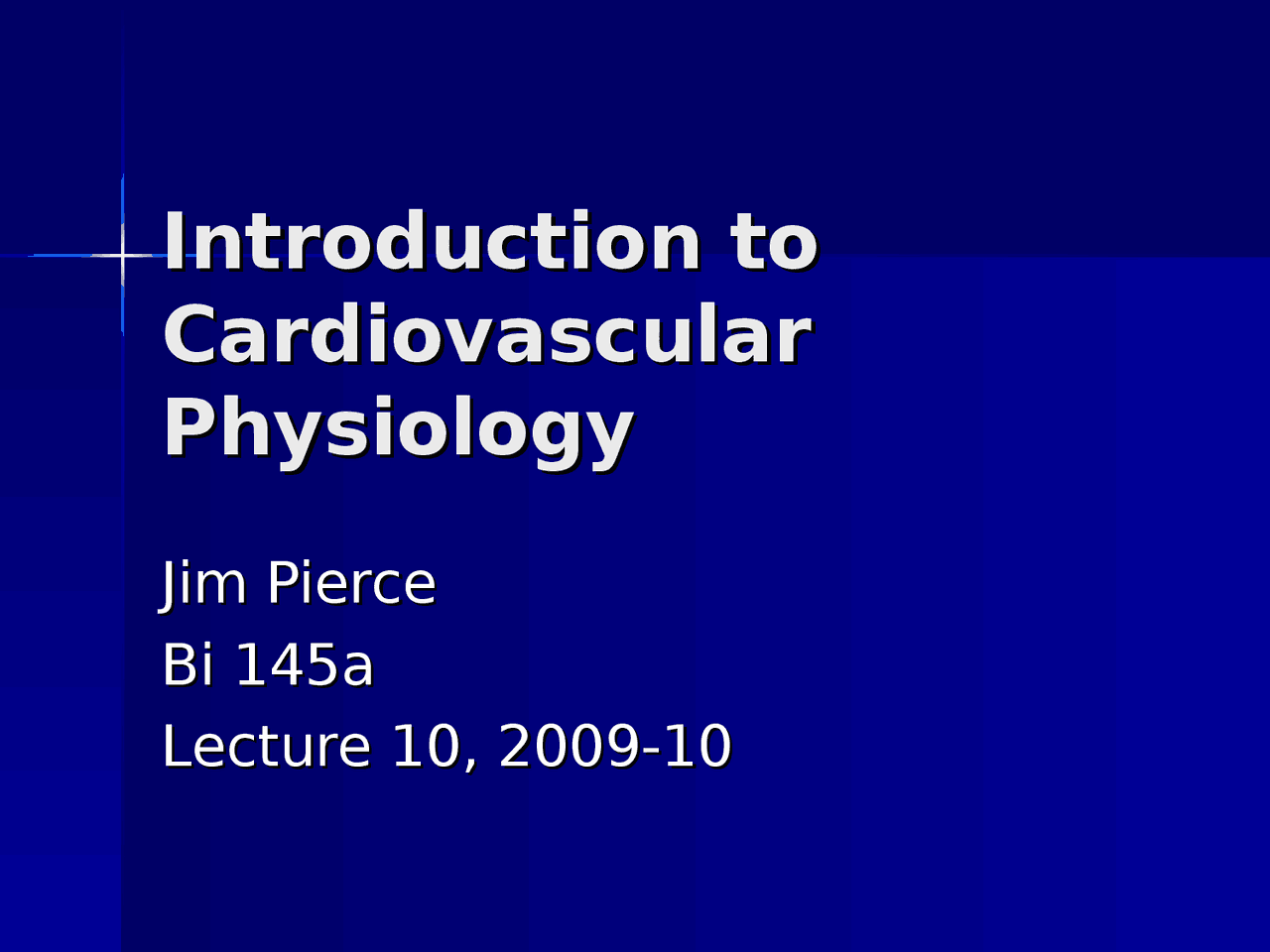 Lecture10 - CV - Introduction to cardiovascular physiology - Docsity
