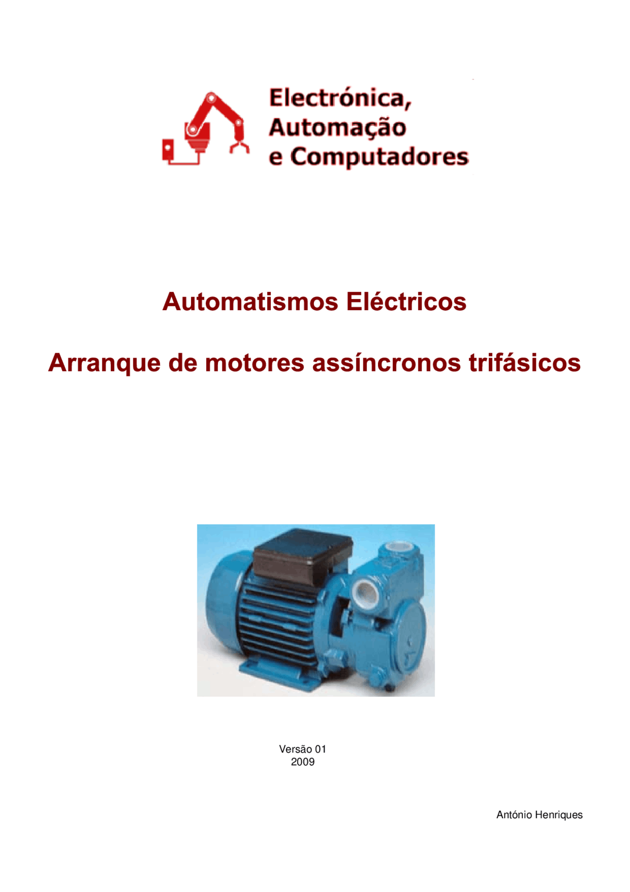 Automatismos Electricos Arranque De Motores Assincronos Trifasicos