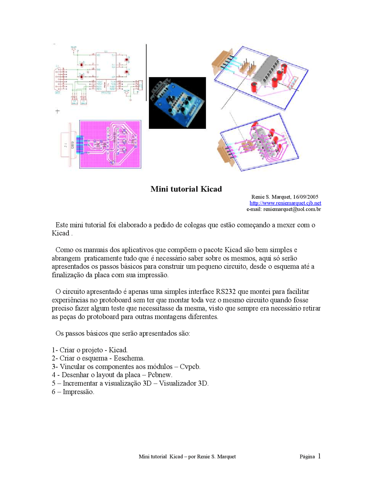 Kicad Tutorial Pequeno Tutorial Do Progrma Kicad Para Quem Quer