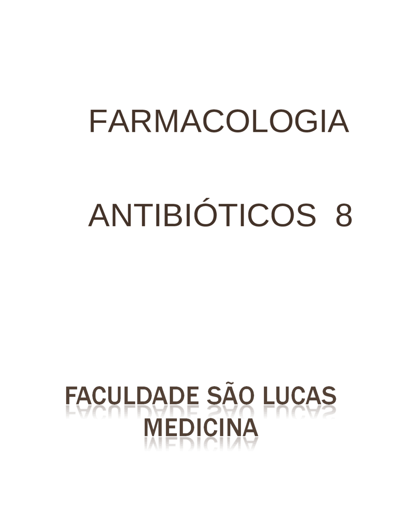 Farmacologia Ii Antibióticos 8 Farmaco Farmaco Docsity