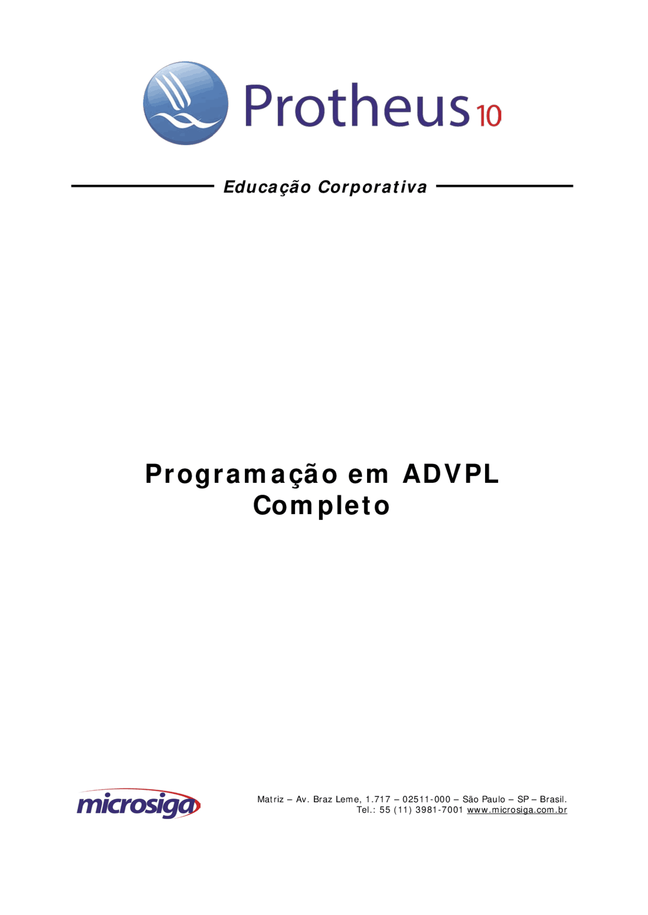 ADVPL Completo - Apostila completa da Linguagem de Programação ADVPL ...