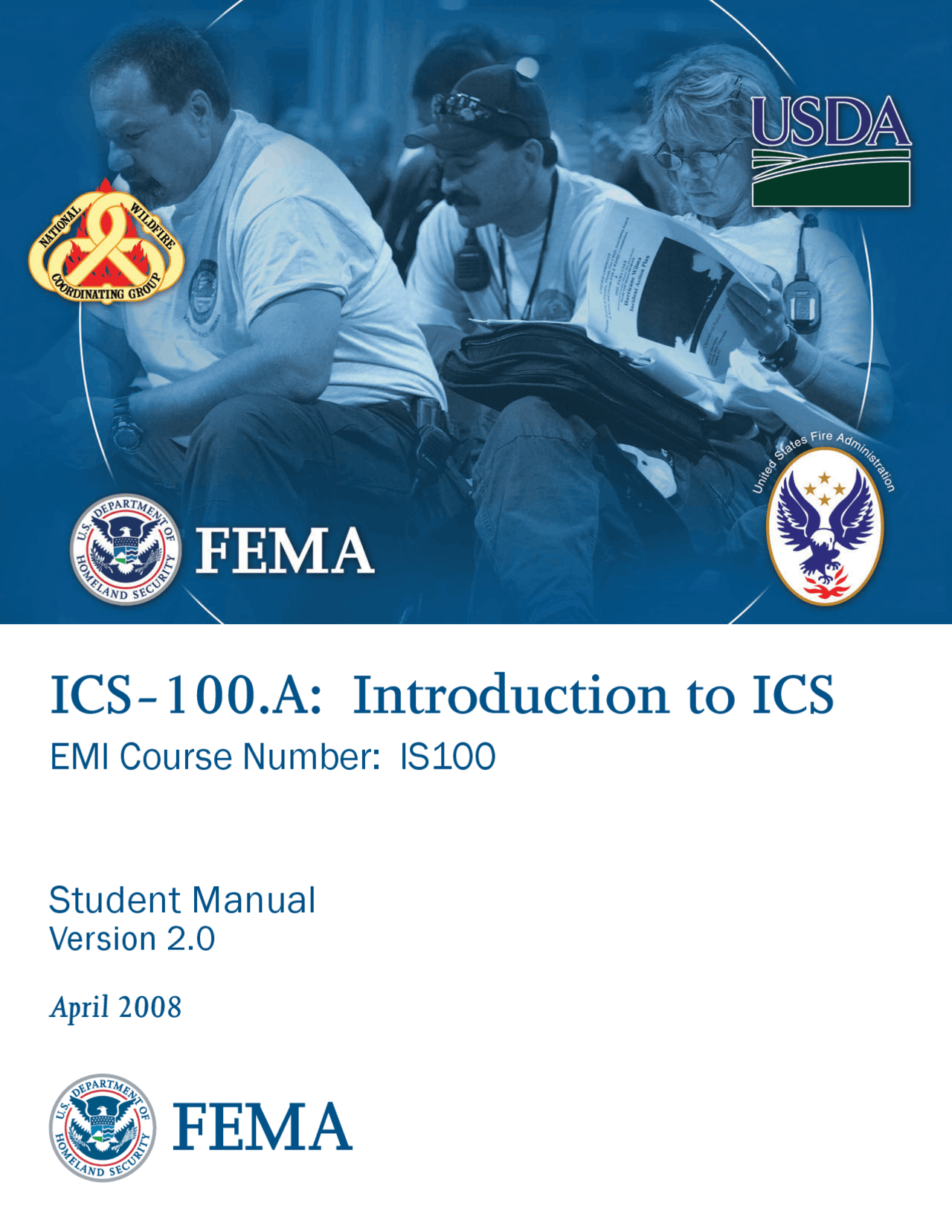Ics100 sg - ICS 100, Introduction to the Incident Command System ...