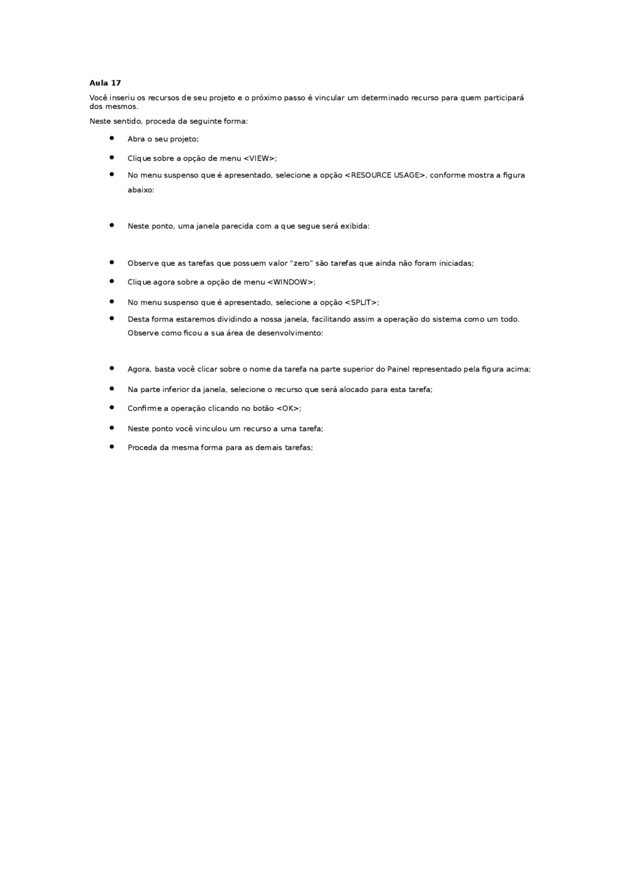 Aula 17 - curso completo de ms project em 34 aulas - Docsity