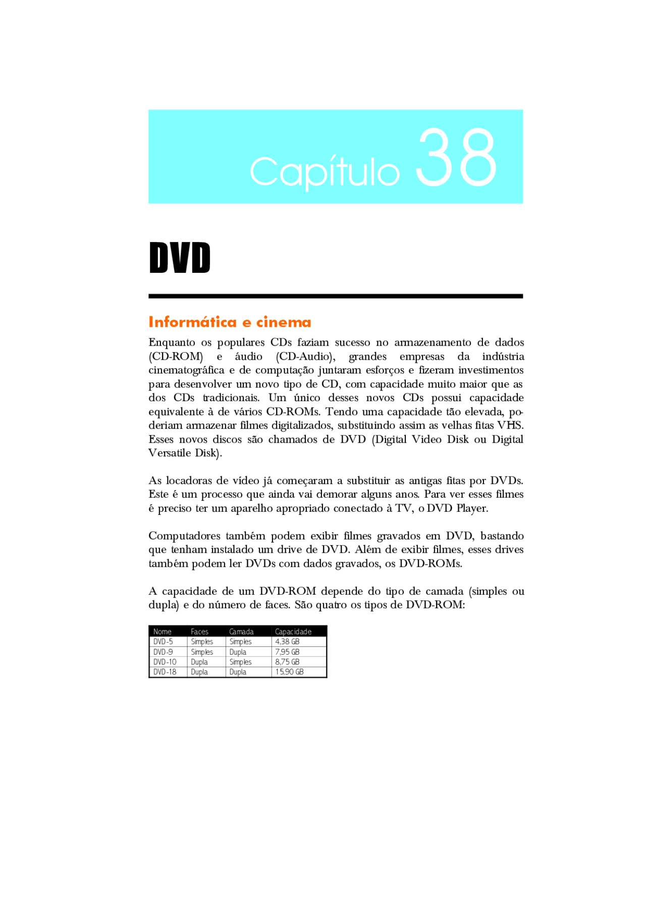 Apostila Informatica Cap 38 Dvd Informatica Hardware Software