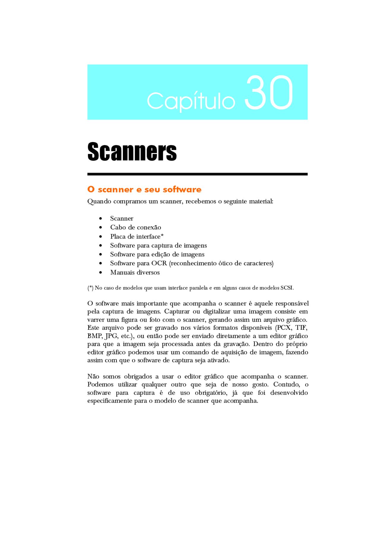 Apostila Informatica Cap 30 Scanner Informatica Hardware Software