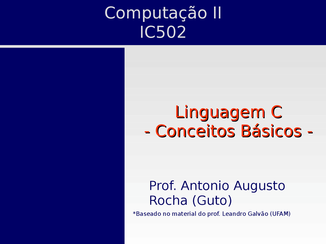 Intrudução a linguagem c parte 1 - intruducao a linguagem c - Docsity
