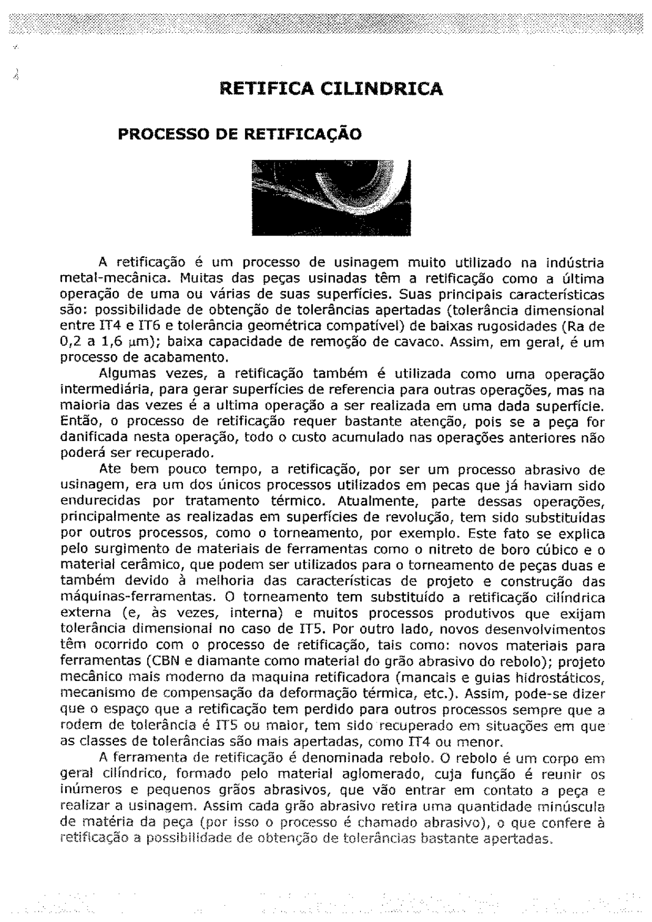 Retífica Cilíndrica - Teoria e explicação detalhada do funcionamento de ...