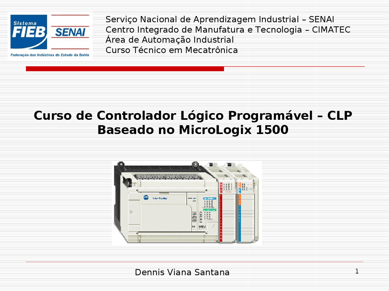 Curso De Controlador Lógico Programável C Controlado Lógico