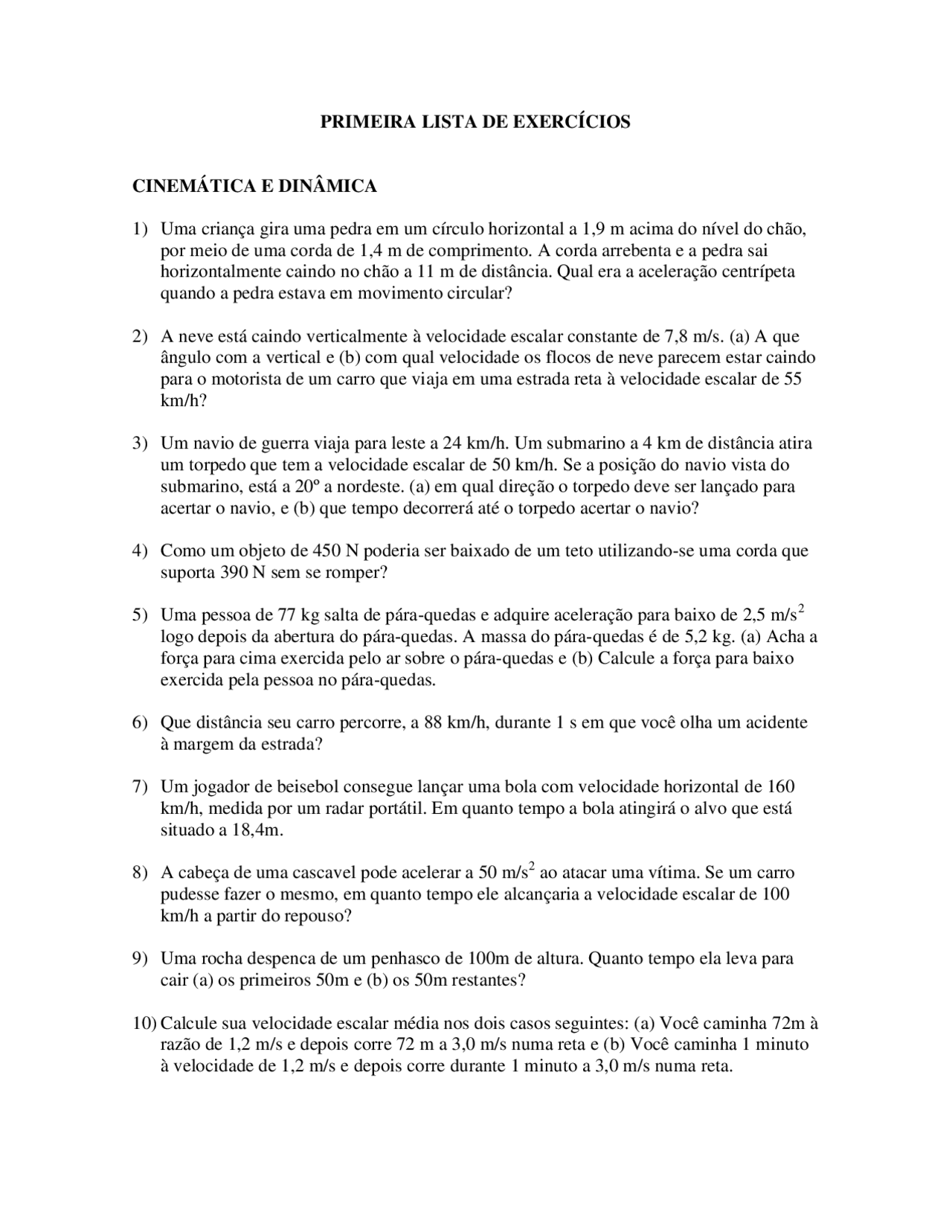 Cinematica e dinamica - cinematica e dinamica - Docsity