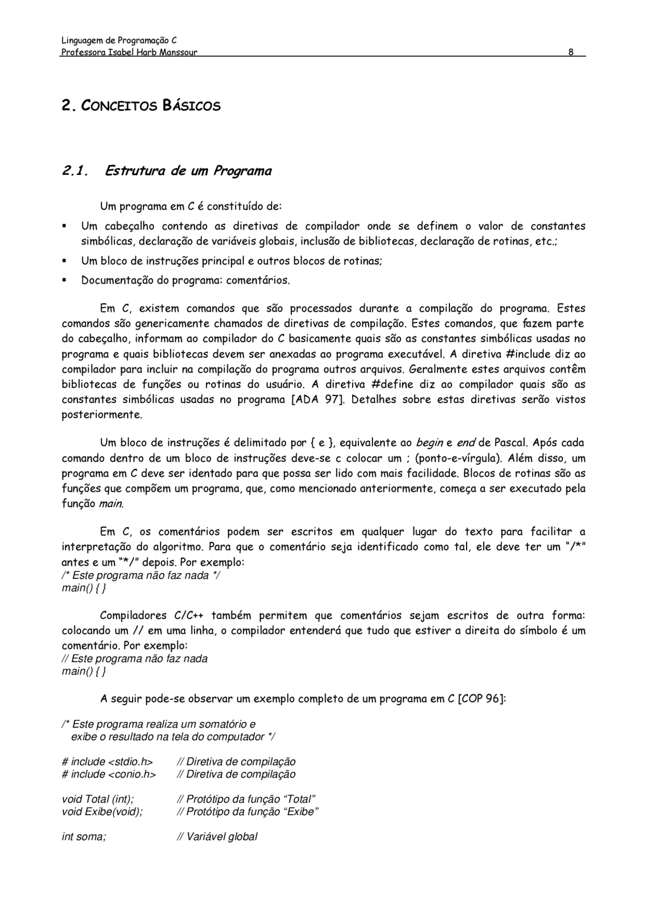 Cap2 Programação Em C Conceitos Básicos Conceito Básicos De C