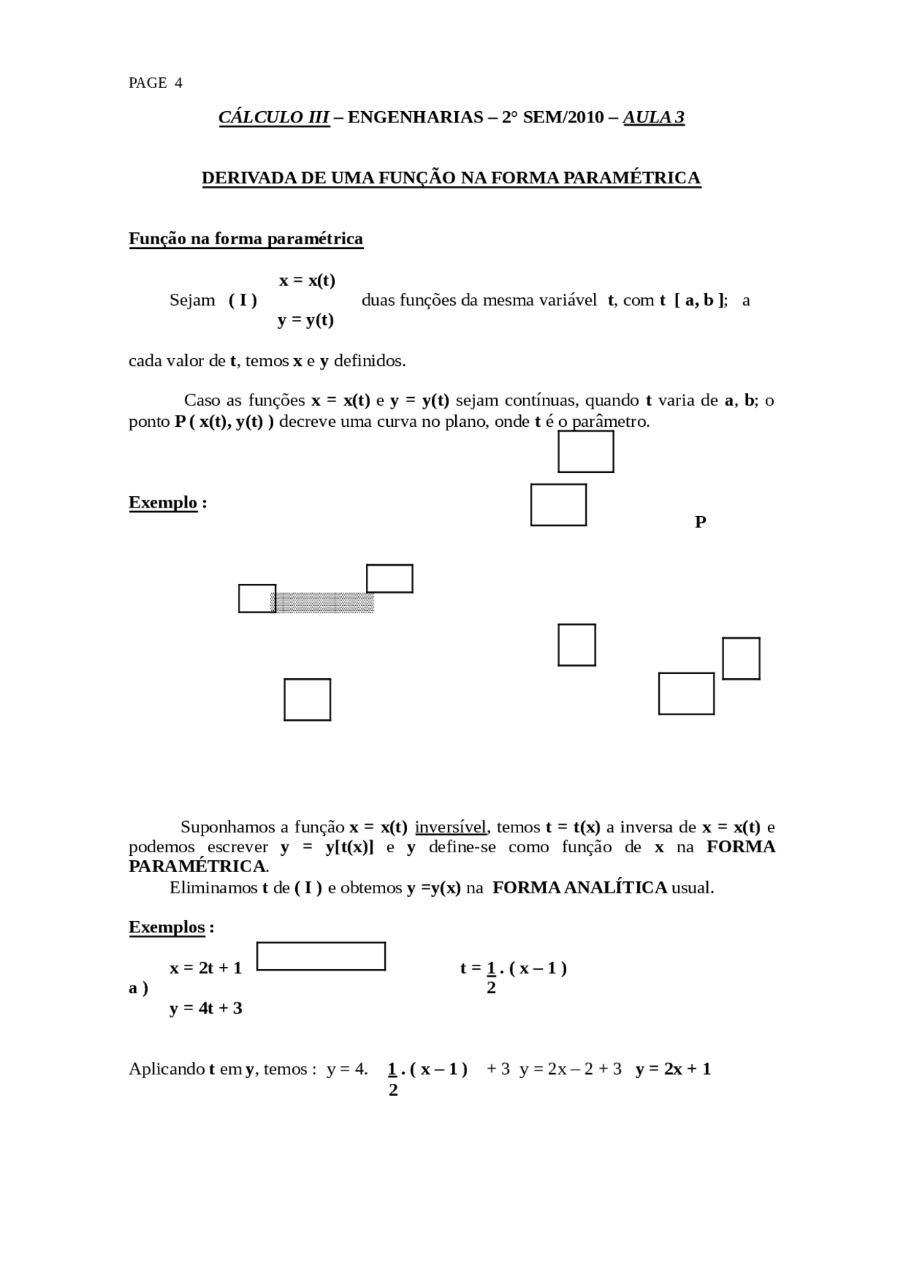 Calculo IIIAula3 - exercicio de calculo III - Docsity