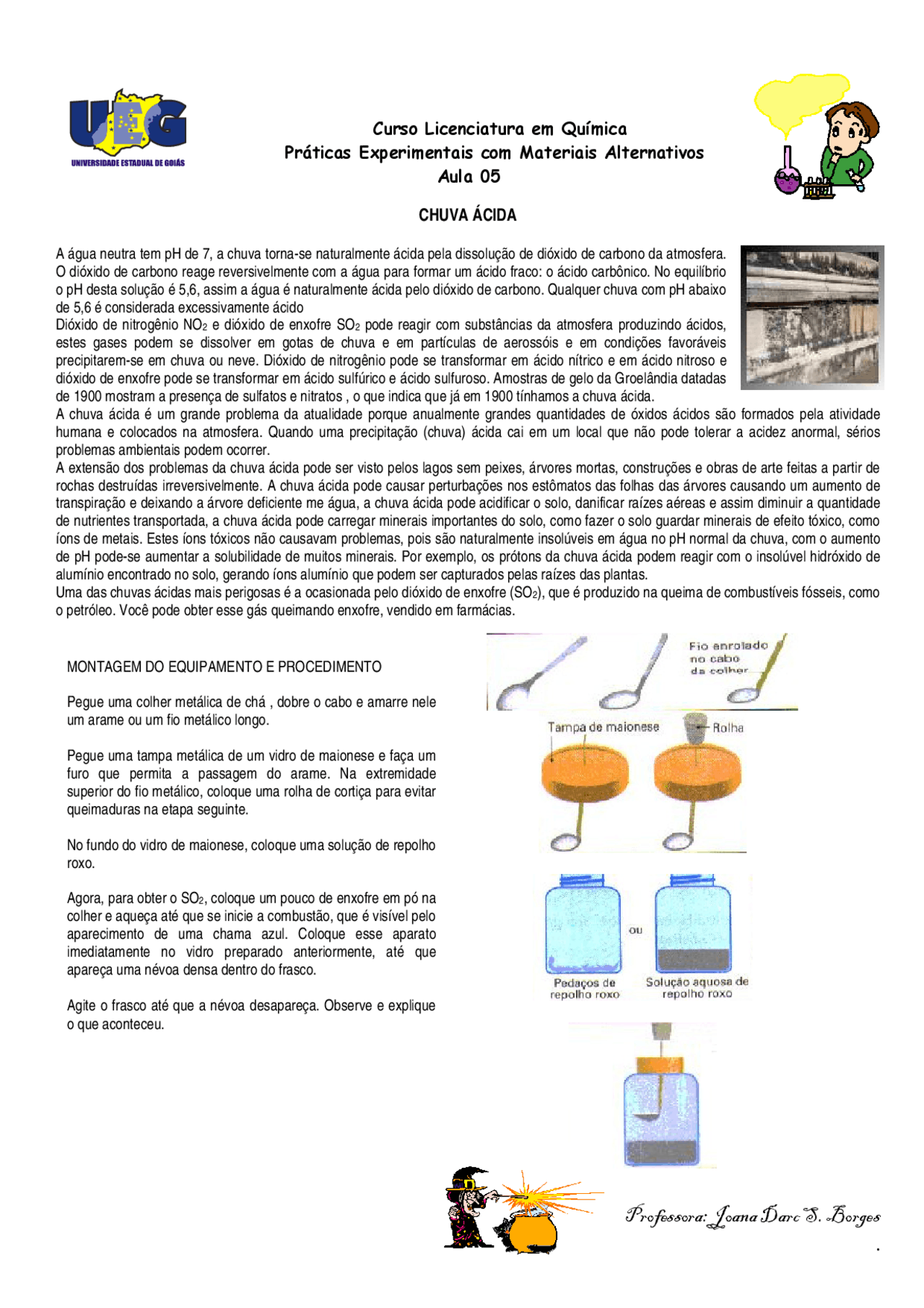 Práticas Experimentais com Materiais Alternativos aula 5 - Práticas Experimentais - Docsity