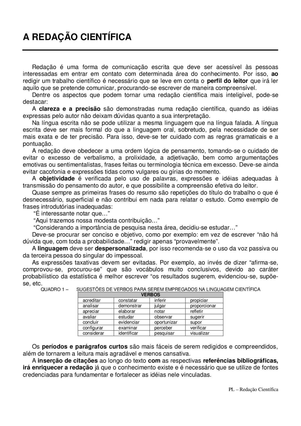 Redação Cientifica A Importância Da Redação Na Qualidade Do Trabalho