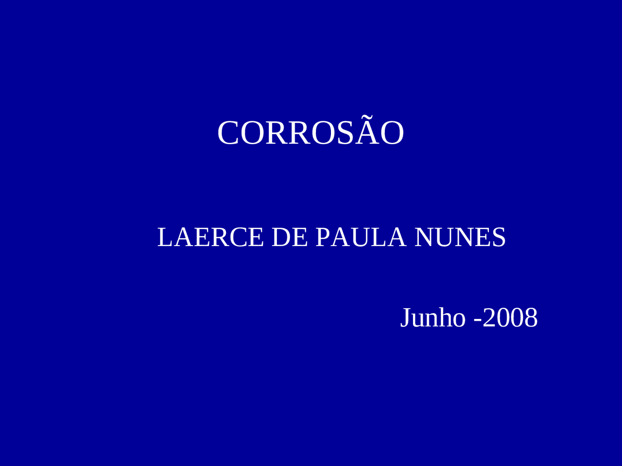 Curso Corrosão Curso De Corosão Docsity
