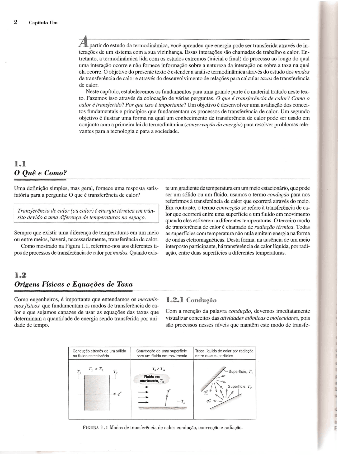 Incropera - FTCM- capitulo 1- parte 1 - Capitulo 1 livro Fundamentos de ...