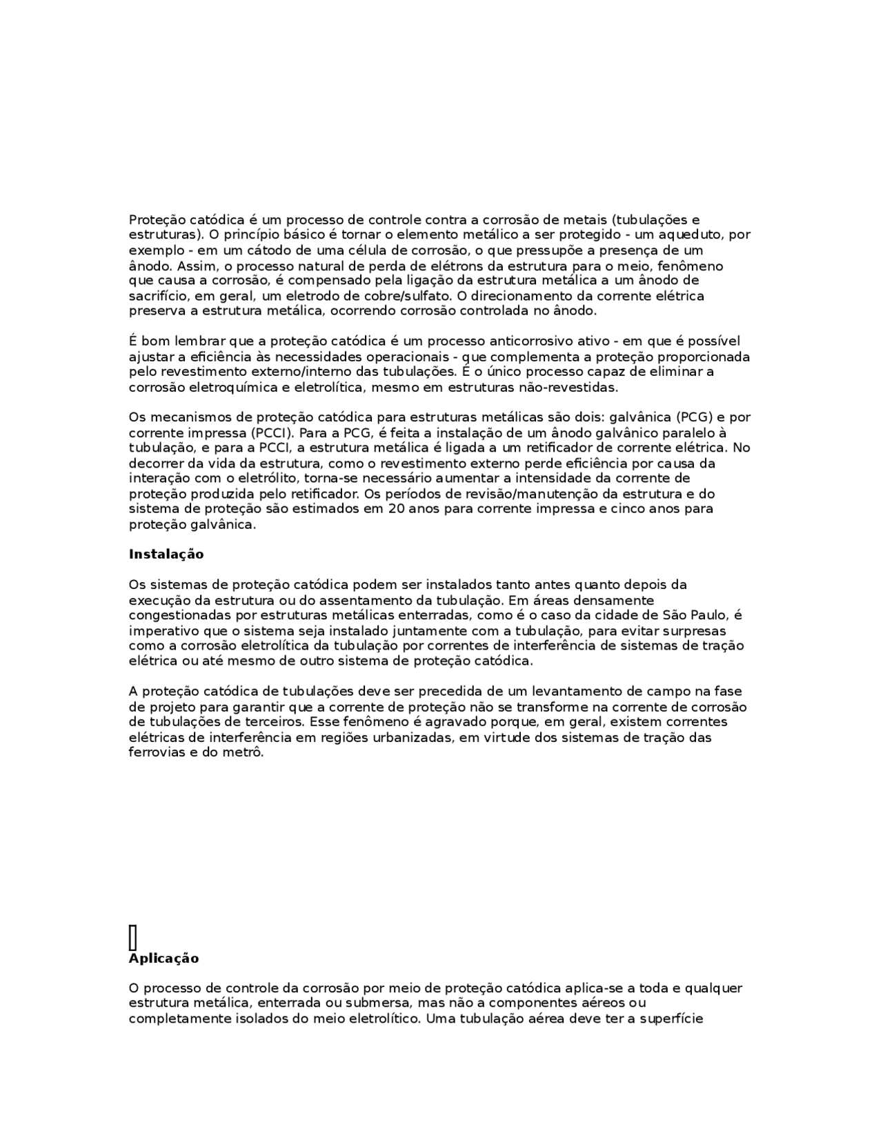 Proteção Catódica é Um Processo De Controle Corrosão Corrosão Docsity