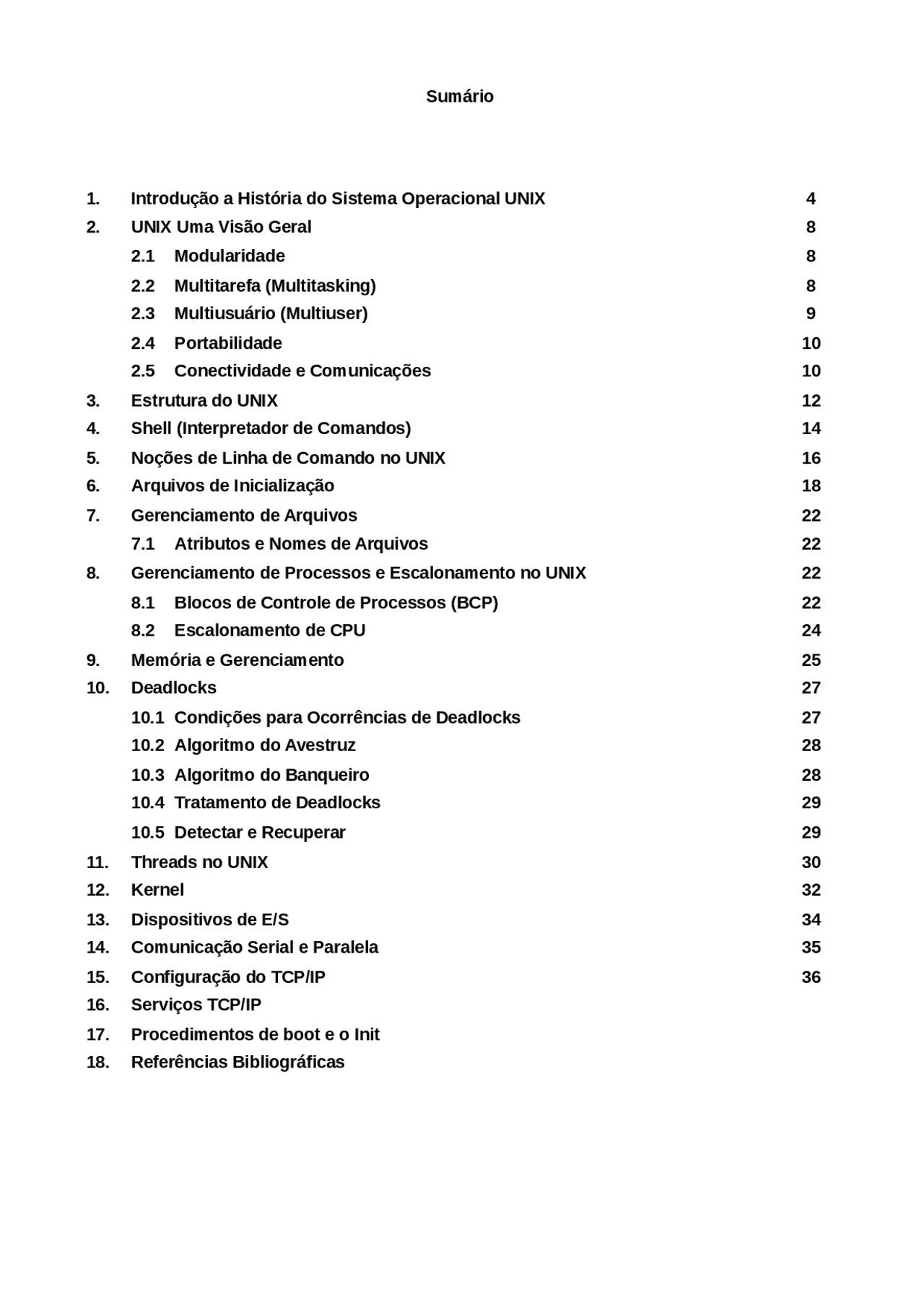 Unix Sistema Operacional Unix So Unix So Docsity